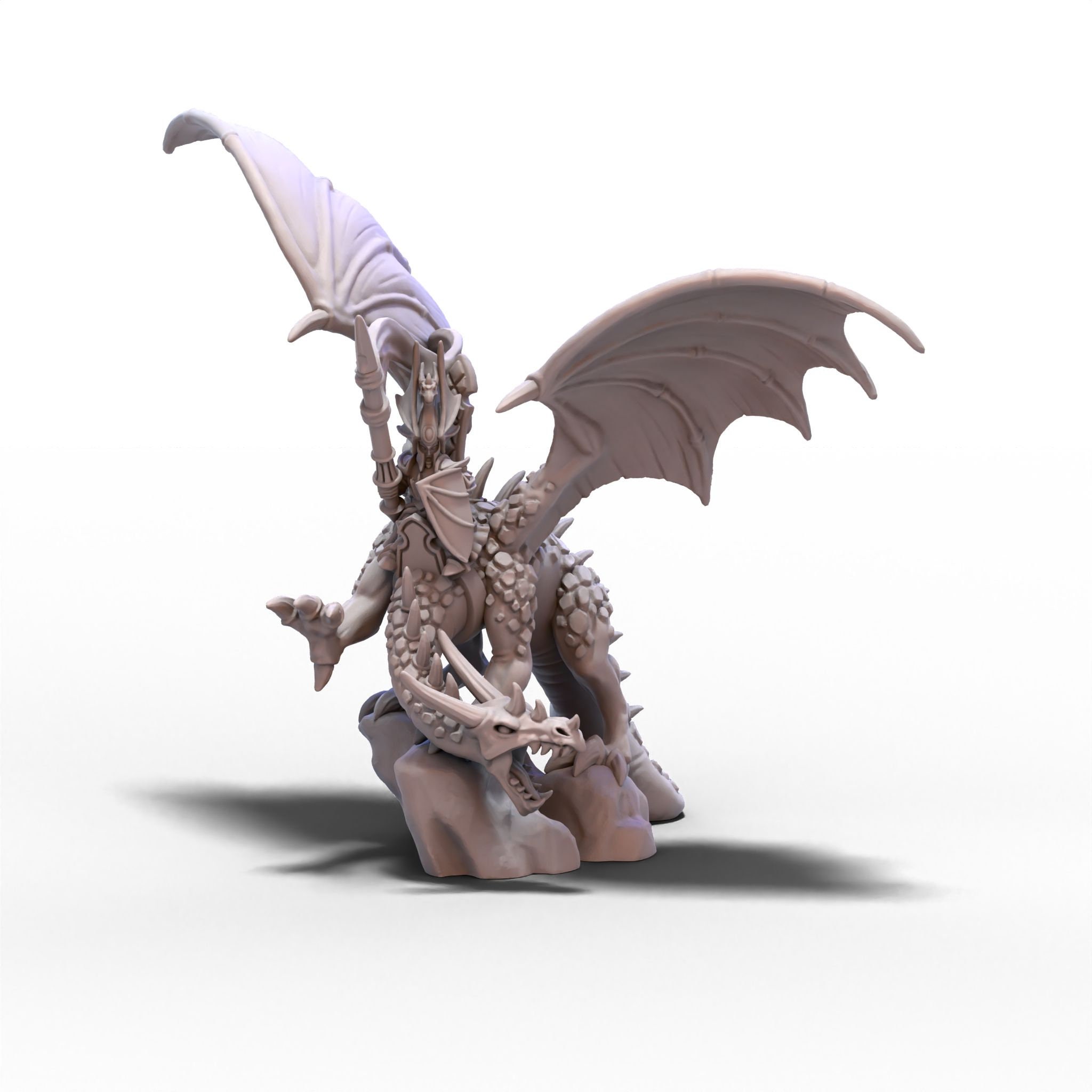 Noble Elves Dragon Rider 3 high Elves Dragon Rider 10 Mm Miniatures for ...