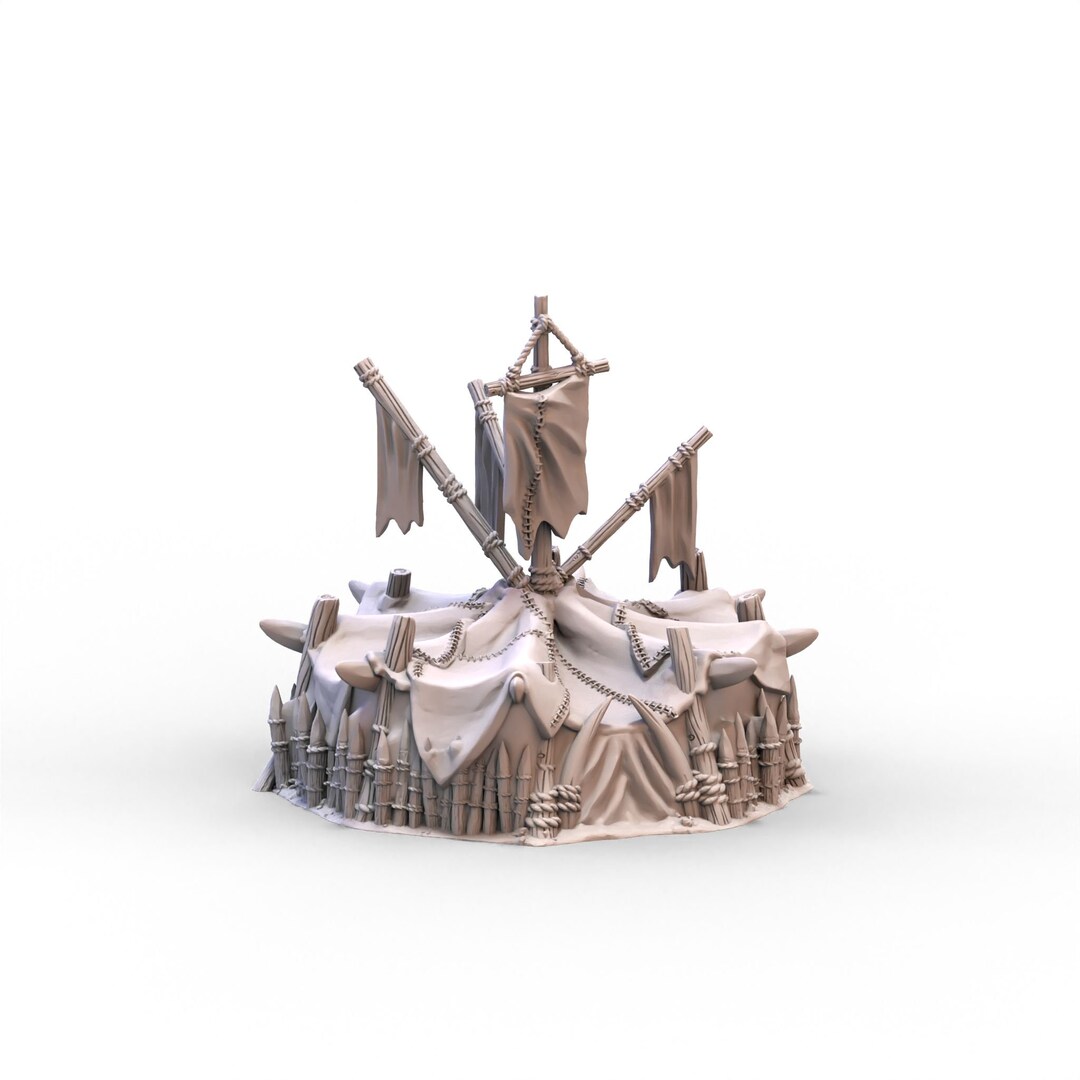 Urlag Gorbok Orc Big Tent 10 Mm Scenery for Warmaster and Other ...