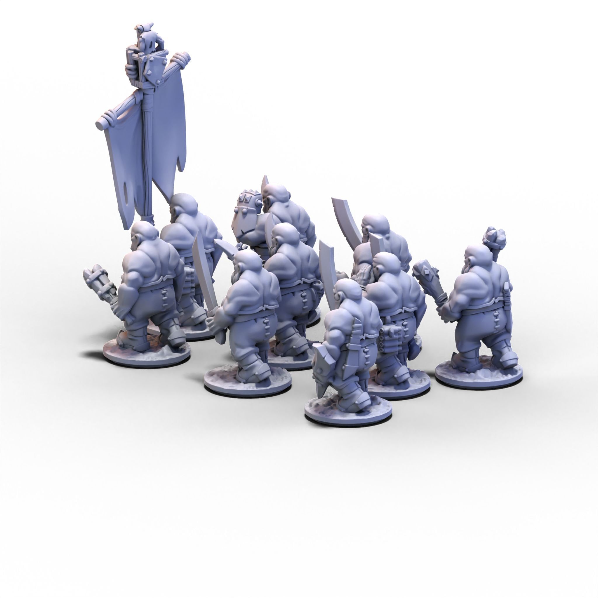 Ogres Bull Ogres Unit 1 ogre Kingdoms Bull Ogres 10 Mm Miniatures for ...