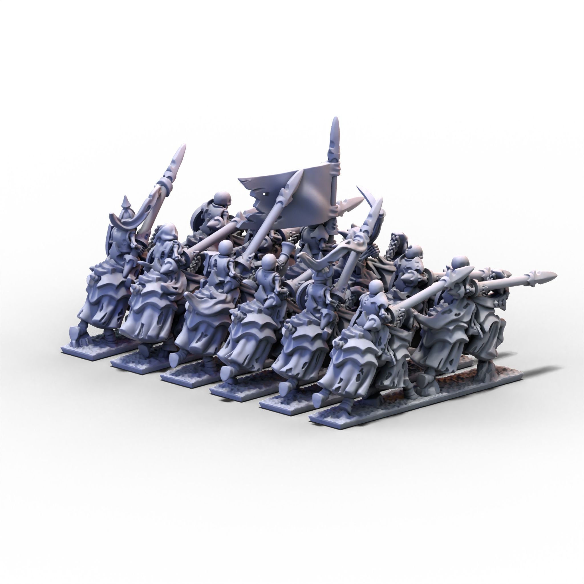 Vampires Skeleton Knights Unit 1 vampire Counts Black Knights 10 Mm ...