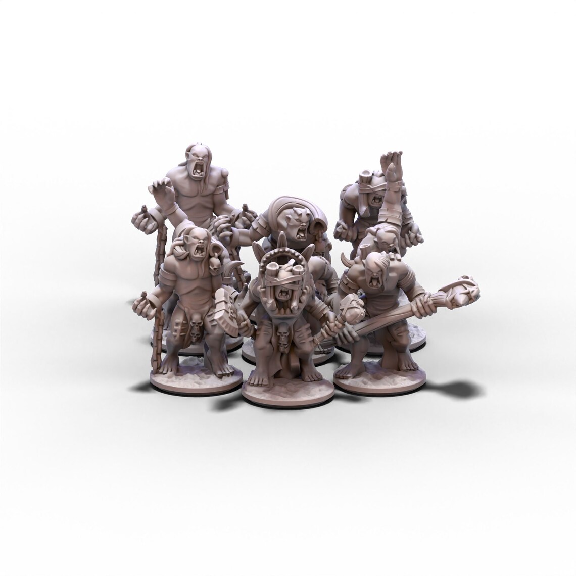 Ogres Gorgers Unit ogre Kingdoms Gorgers 10 Mm Miniatures for Warmaster ...