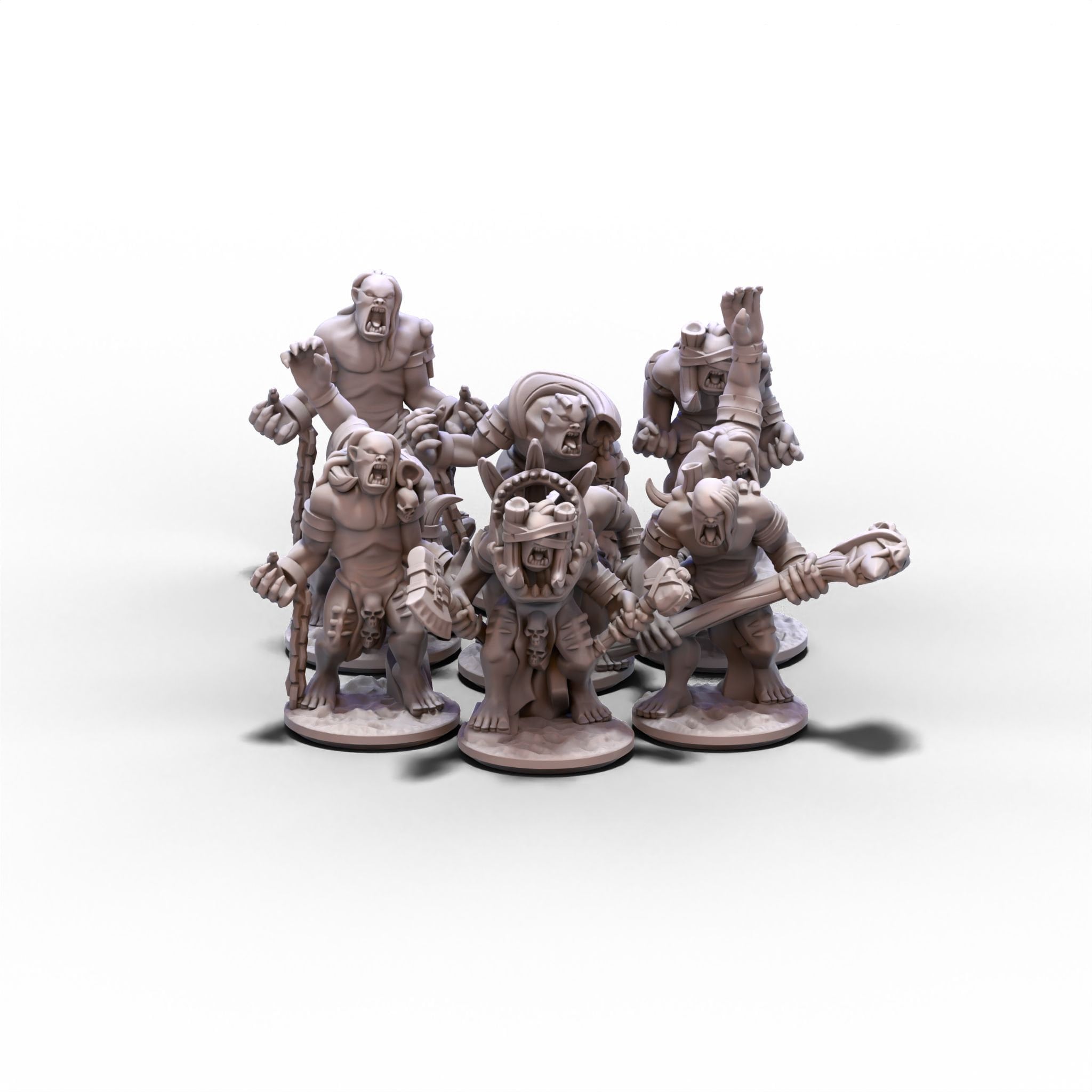 Ogres Gorgers Unit ogre Kingdoms Gorgers 10 Mm Miniatures for Warmaster ...