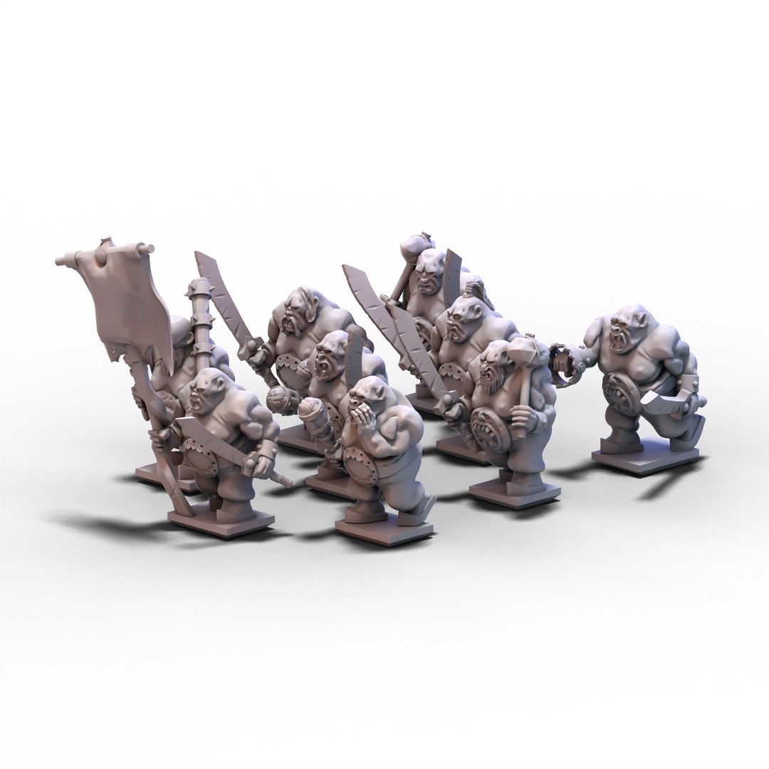 Ogres Ogres Unit ogre Kingdoms Bull Ogres 10 Mm Miniatures for ...