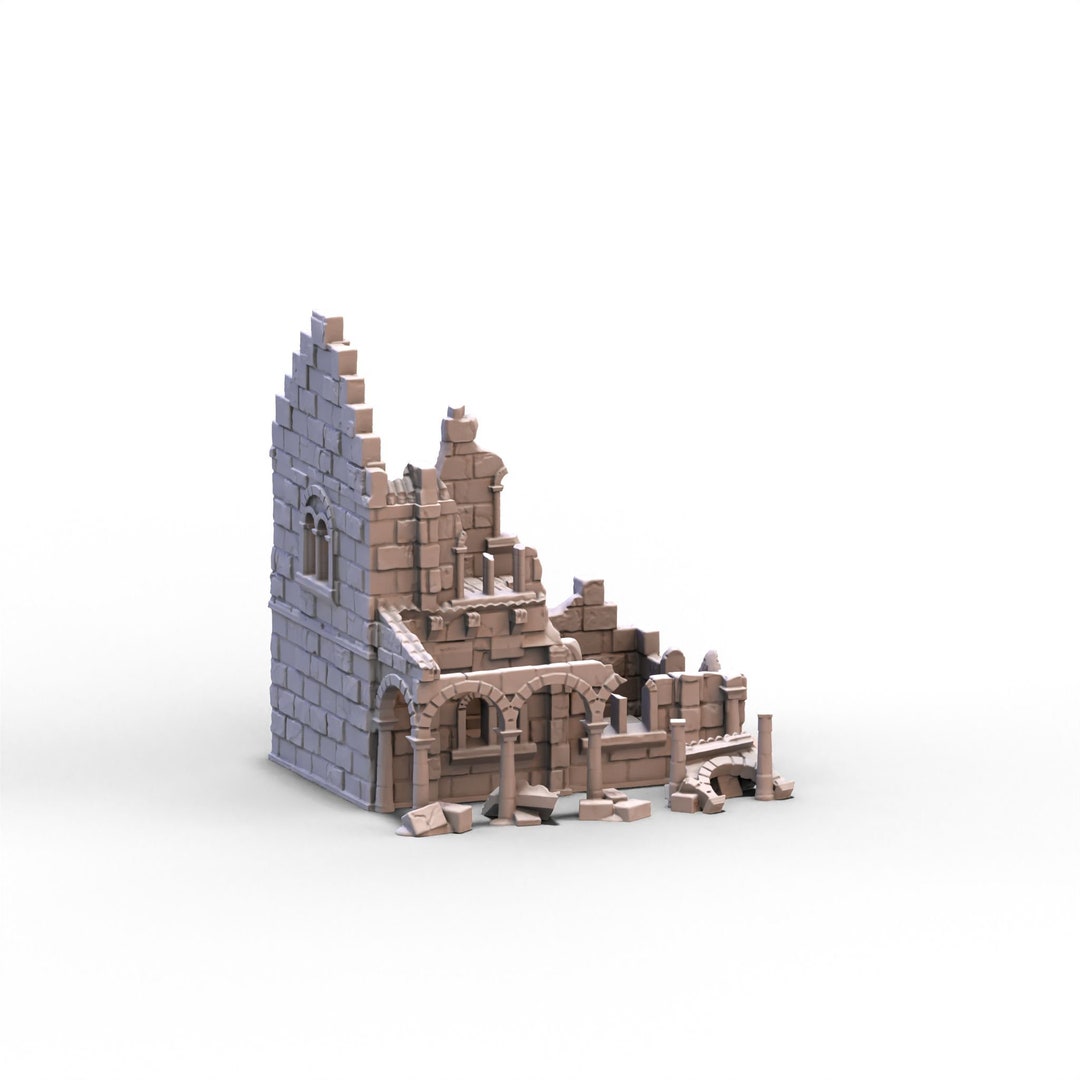 Arkenfel House 2 Ruins 10 Mm Scenery for Warmaster and Other Tabletop ...