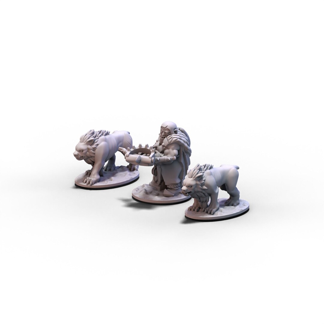 Ogres Ogre Hunter ogre Kingdoms Hunter 10 Mm Miniatures for Warmaster ...