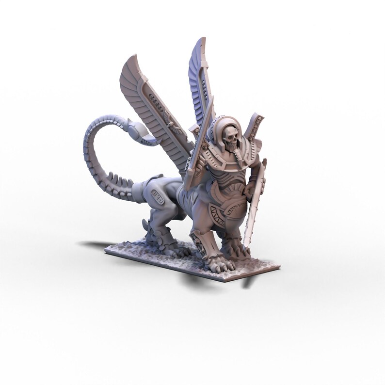 King of Sands Sphinx 1 tomb Kings Sphinx 10 Mm Miniatures for Warmaster ...
