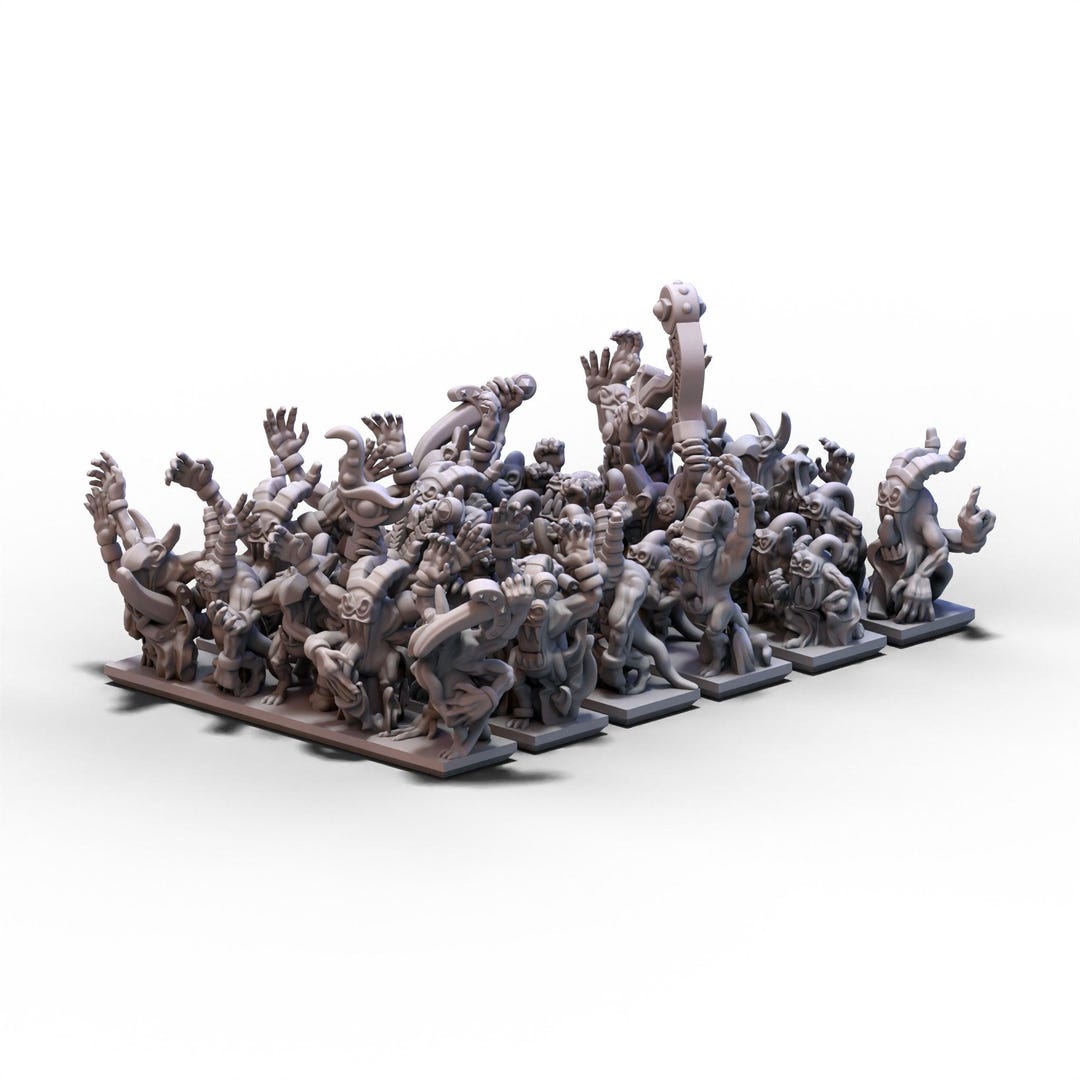 Daemon Army | Flame Daemons Unit | 10mm/15mm - Etsy