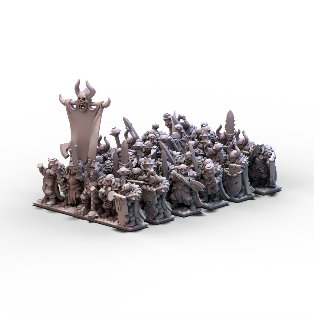 Despoilers Heavy Infantry Unit 2 chaos Chaos Warriors 10 Mm Miniatures ...