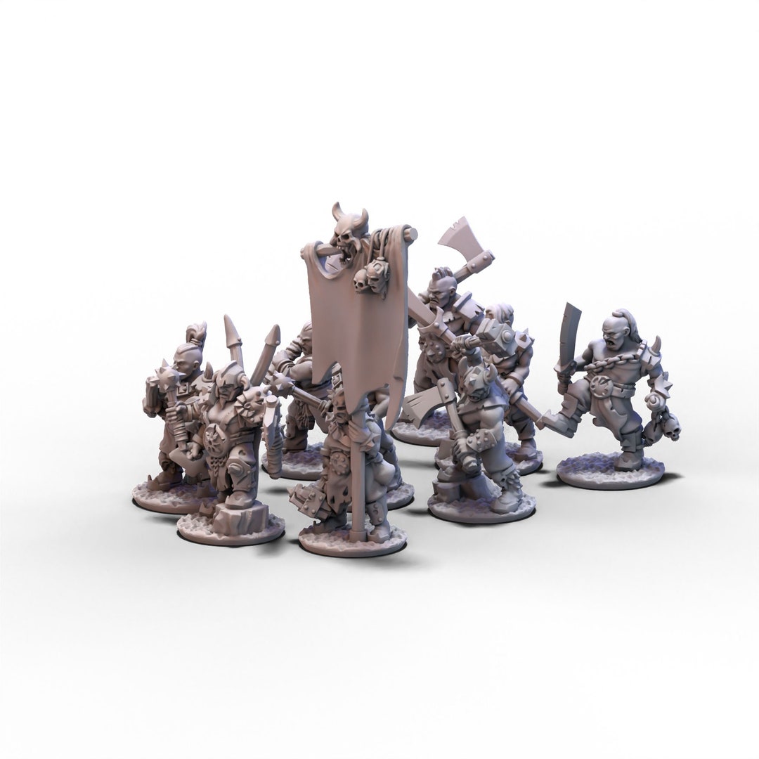 Despoilers Ogres Unit chaos Ogres 10 Mm Miniatures for Warmaster and ...