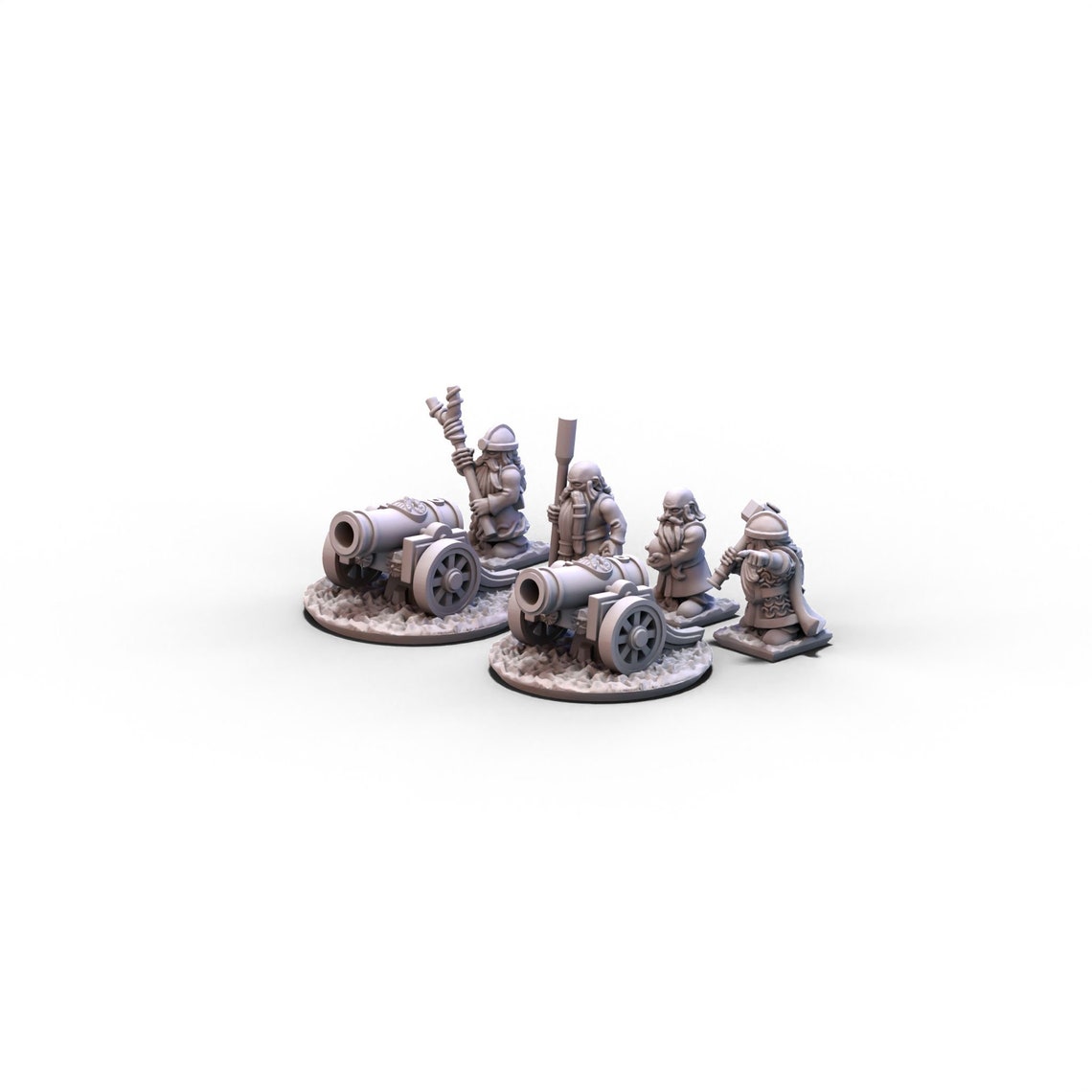 Dwarves Dwarf Cannon dwarves Cannon 10 Mm Miniatures for Warmaster and ...