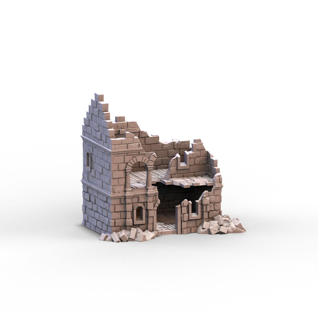 Arkenfel House 1 Ruins 10 Mm Scenery for Warmaster and Other Tabletop ...
