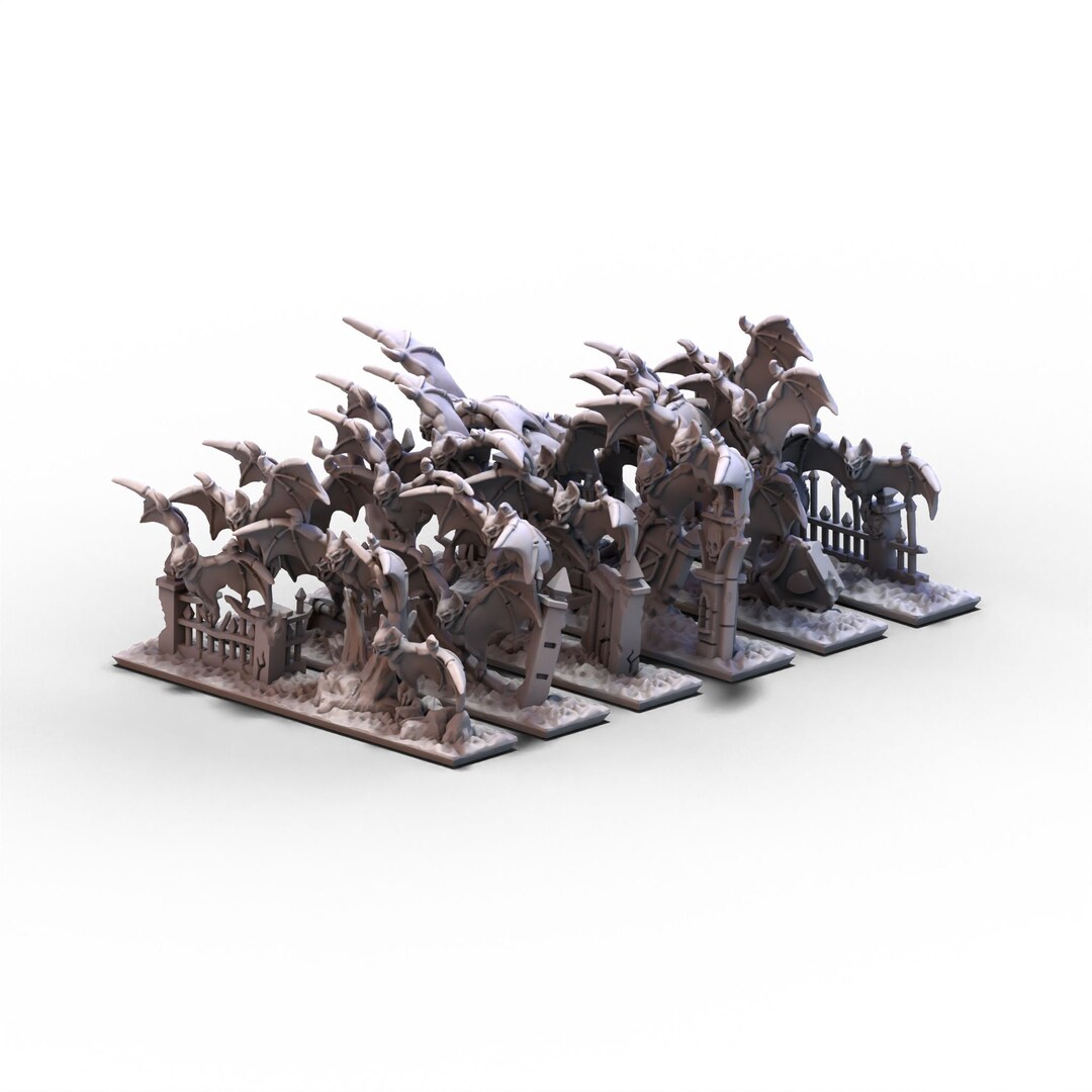 Vampires Bats Unit vampire Counts Fell Bats 10 Mm Miniatures for ...