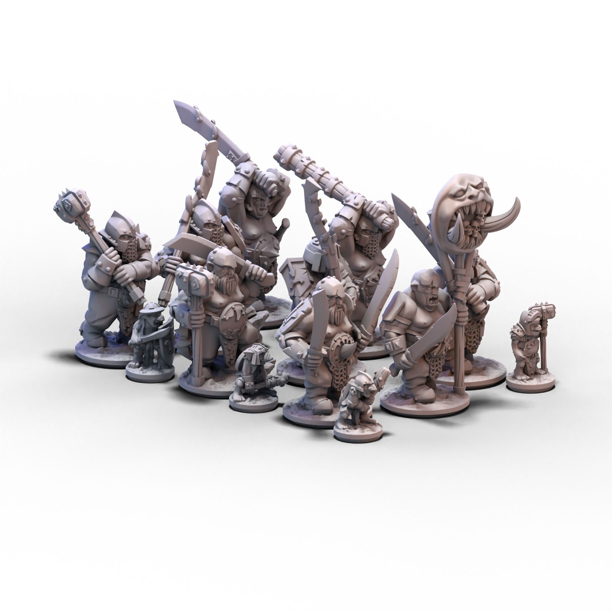 Ogres Ironguts Unit 1 ogre Kingdoms Ironguts 10 Mm Miniatures for ...