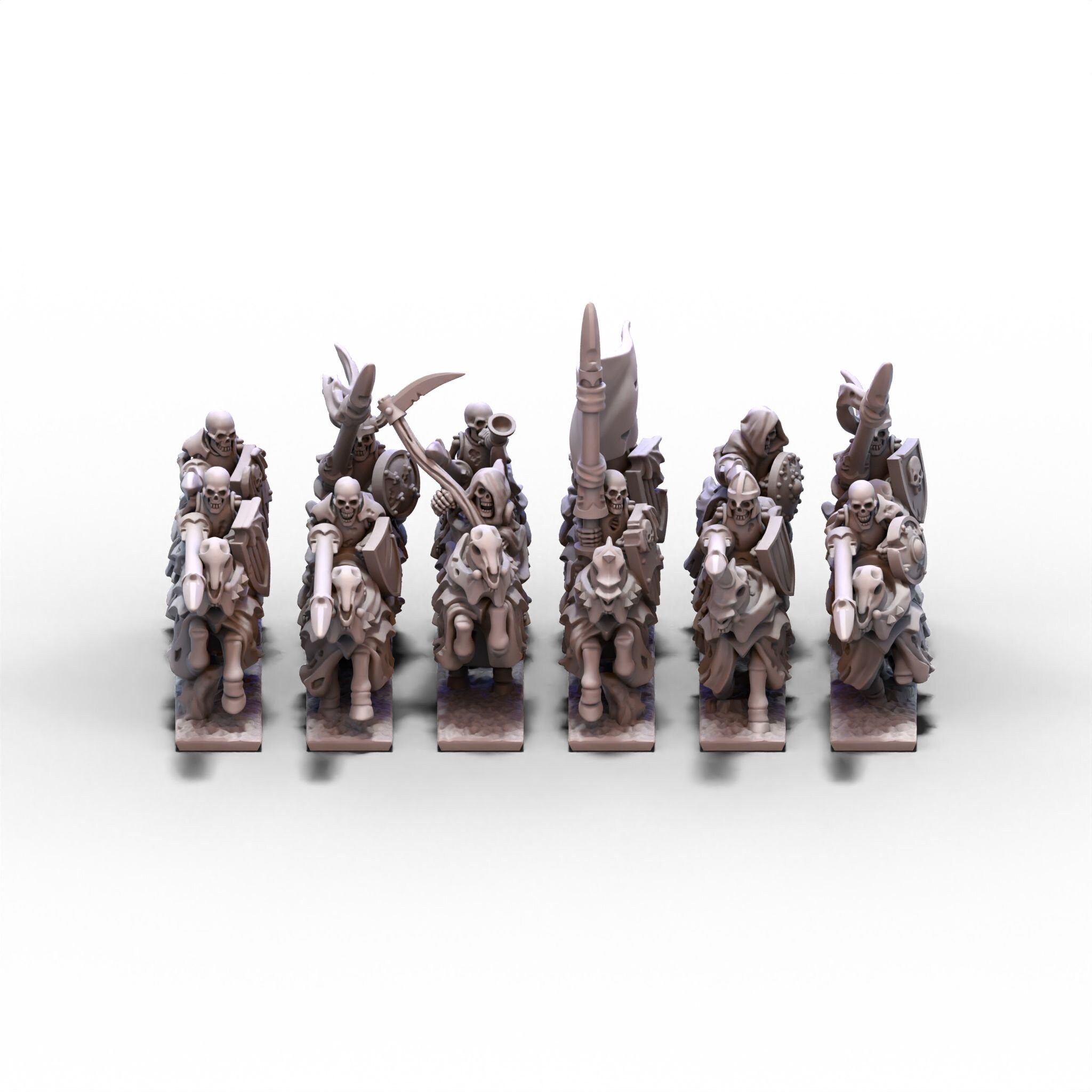 Vampires Skeleton Knights Unit 1 vampire Counts Black Knights 10 Mm ...