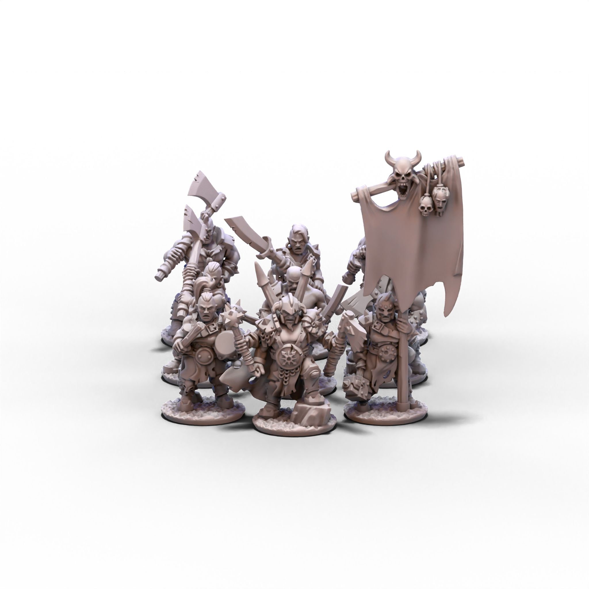 Despoilers Ogres Unit chaos Ogres 10 Mm Miniatures for Warmaster and ...