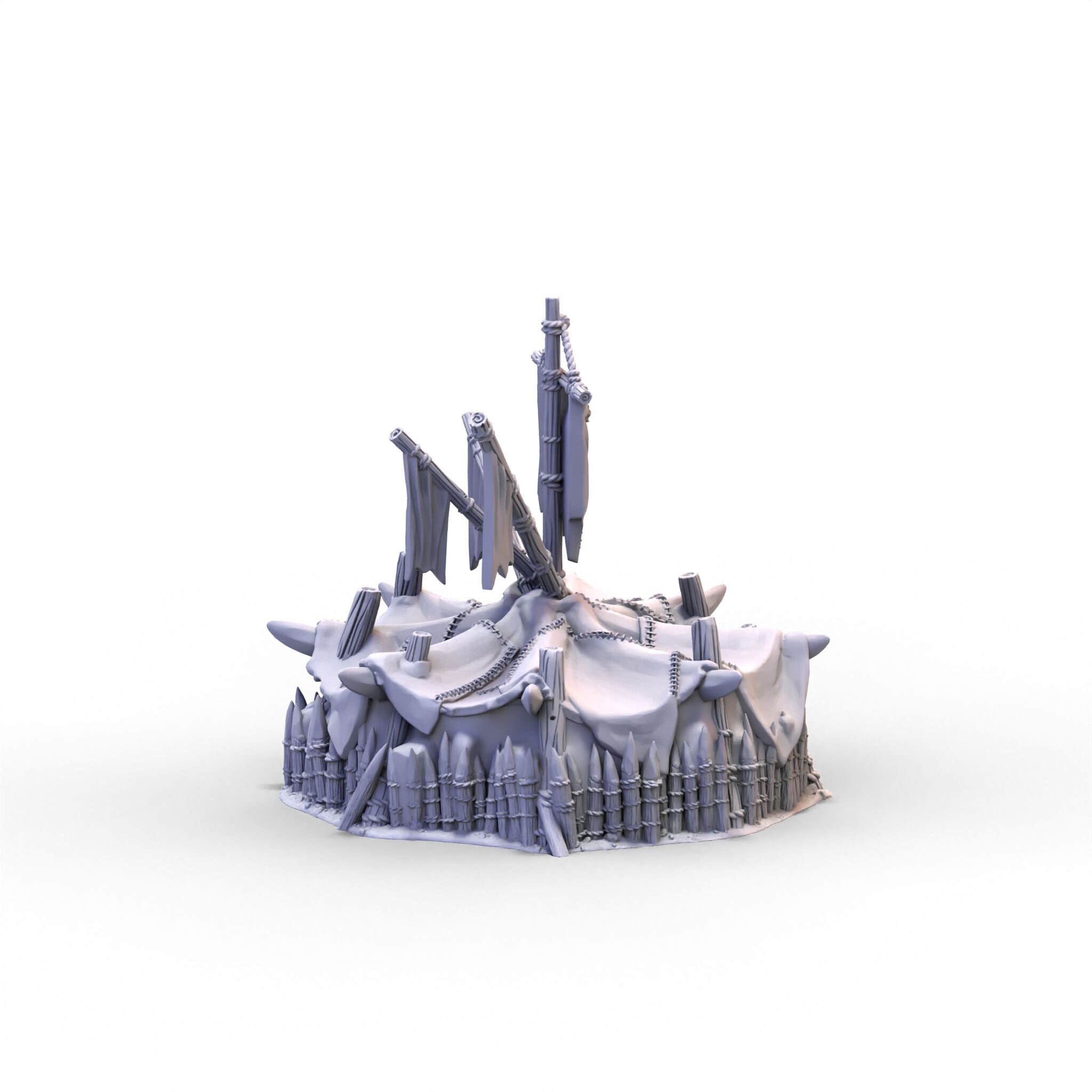 Urlag Gorbok Orc Big Tent 10 Mm Scenery for Warmaster and Other ...