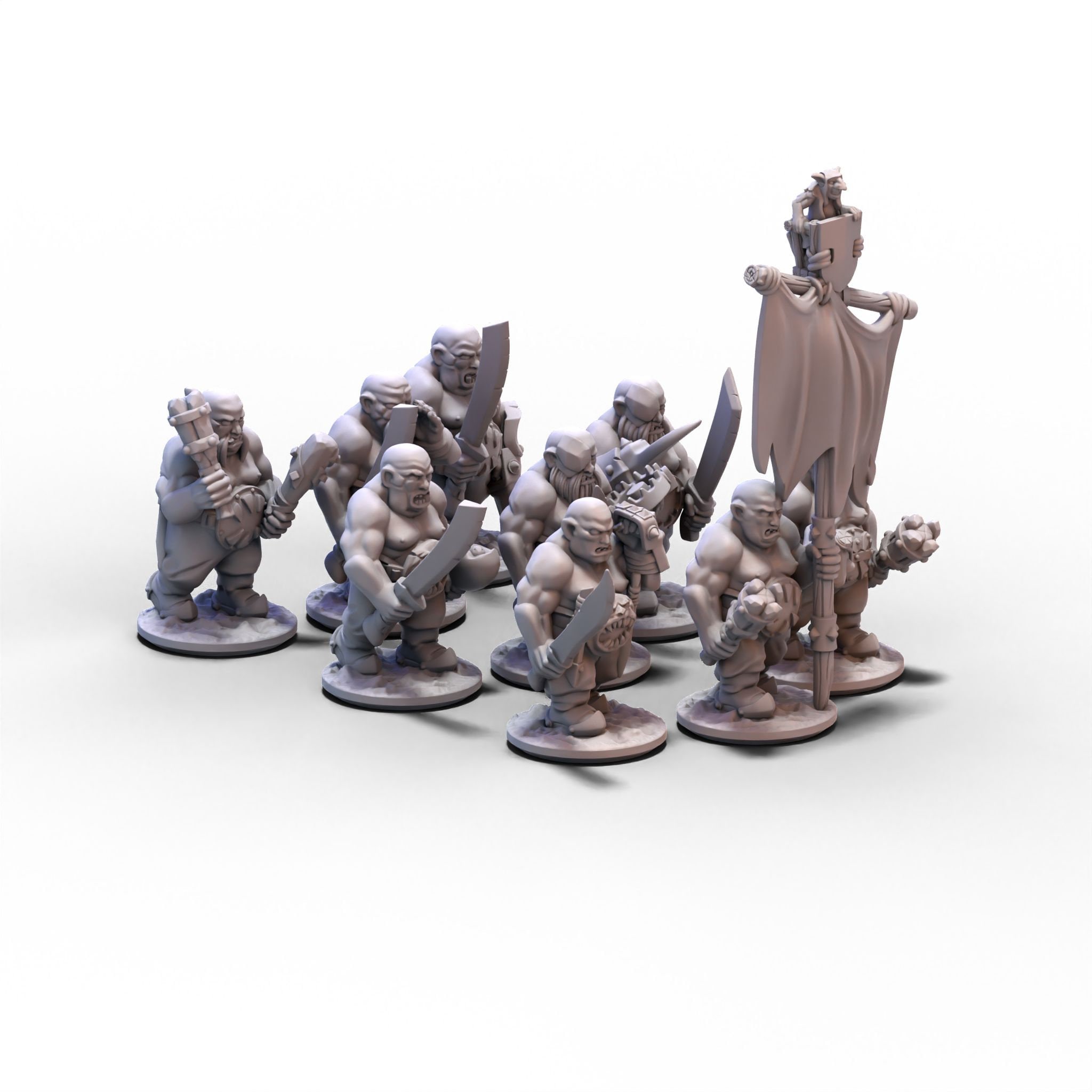 Ogres Bull Ogres Unit 1 ogre Kingdoms Bull Ogres 10 Mm Miniatures for ...