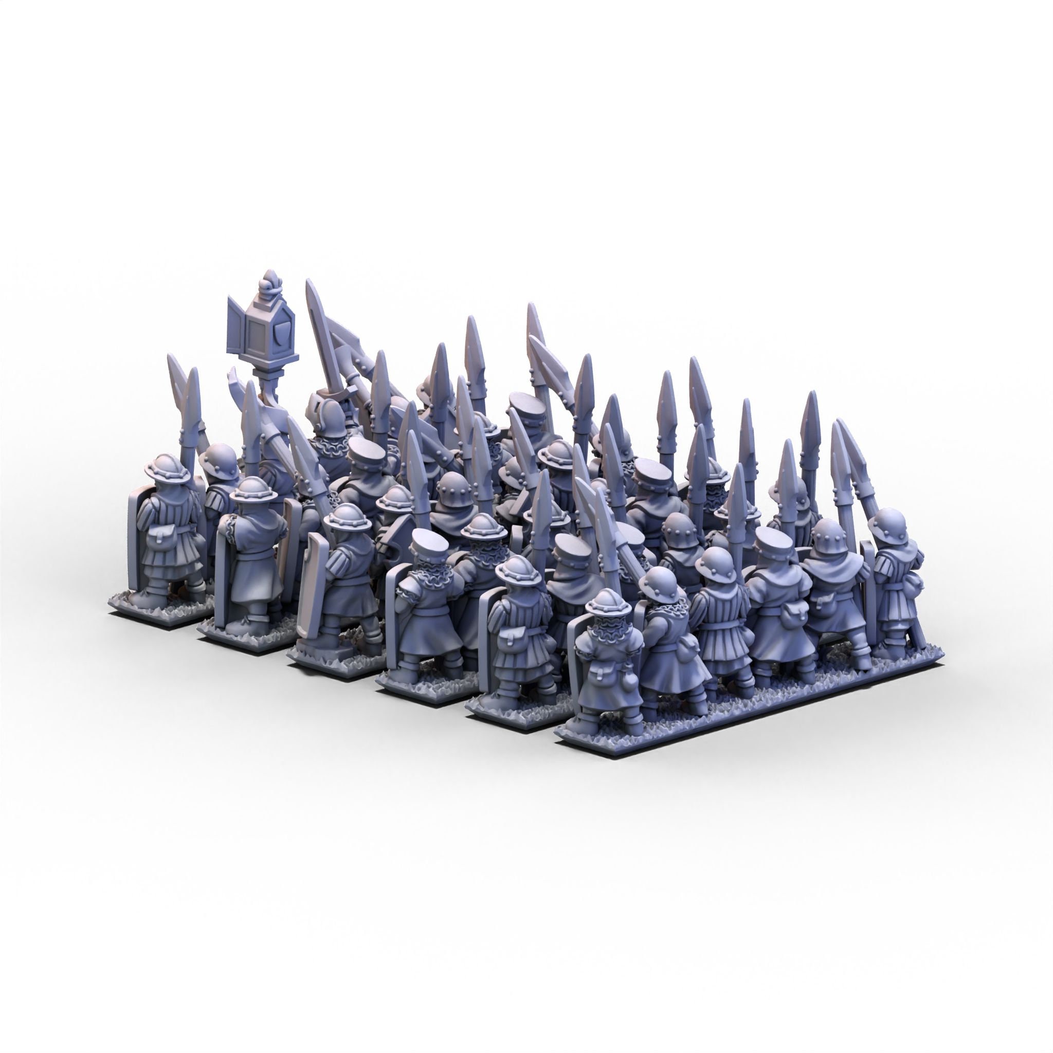 Chivalric Knights Retainers Unit 2 10 Mm Miniatures for Warmaster and ...