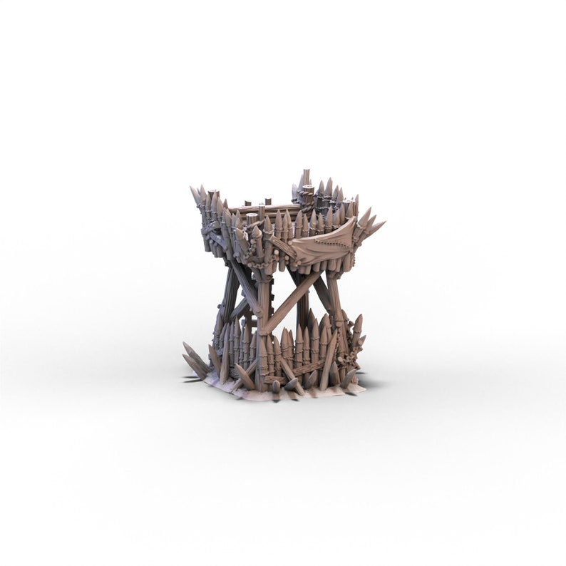 Urlag Gorbok Orc Lookout Tower 10 Mm Scenery for Warmaster and Other ...