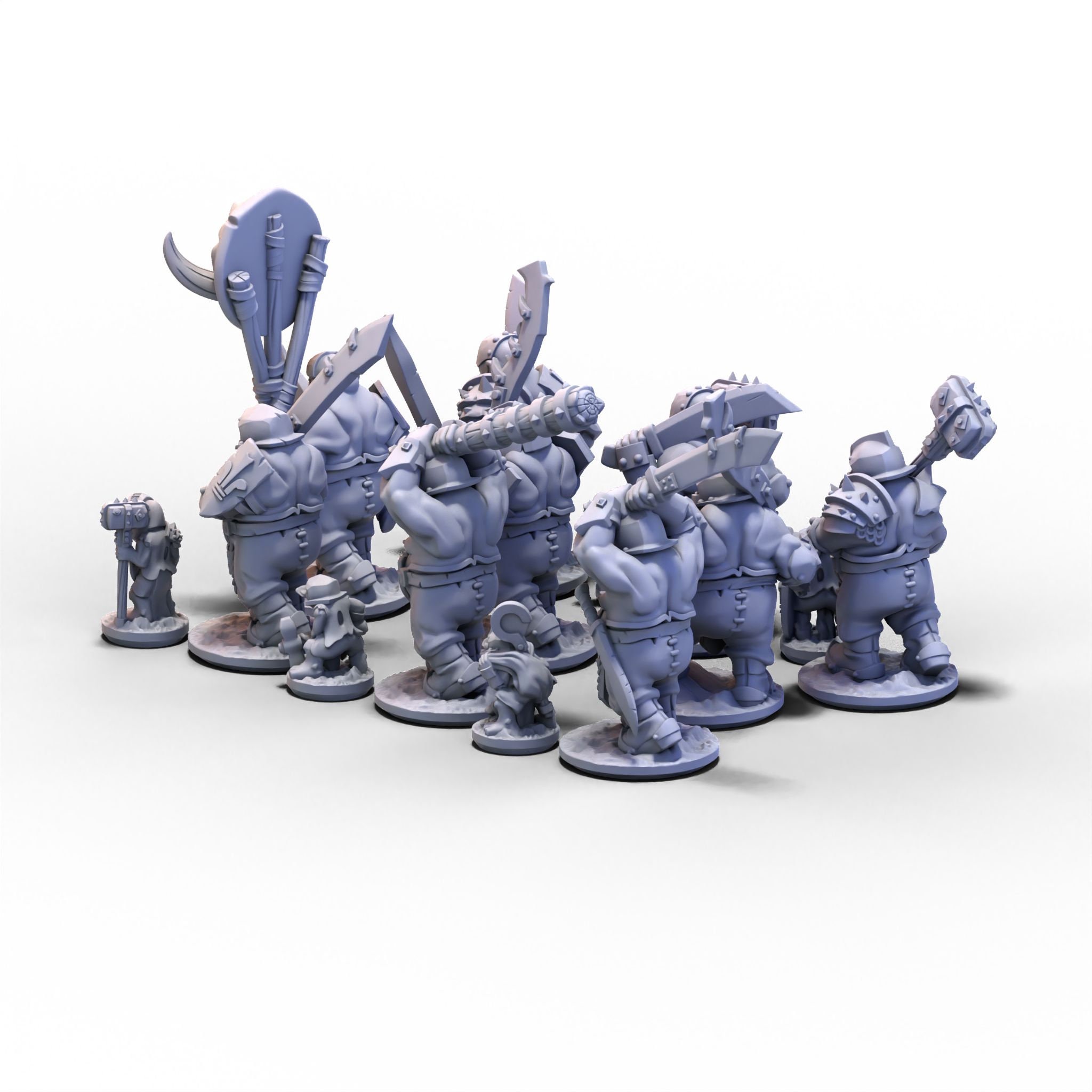 Ogres Ironguts Unit 1 ogre Kingdoms Ironguts 10 Mm Miniatures for ...