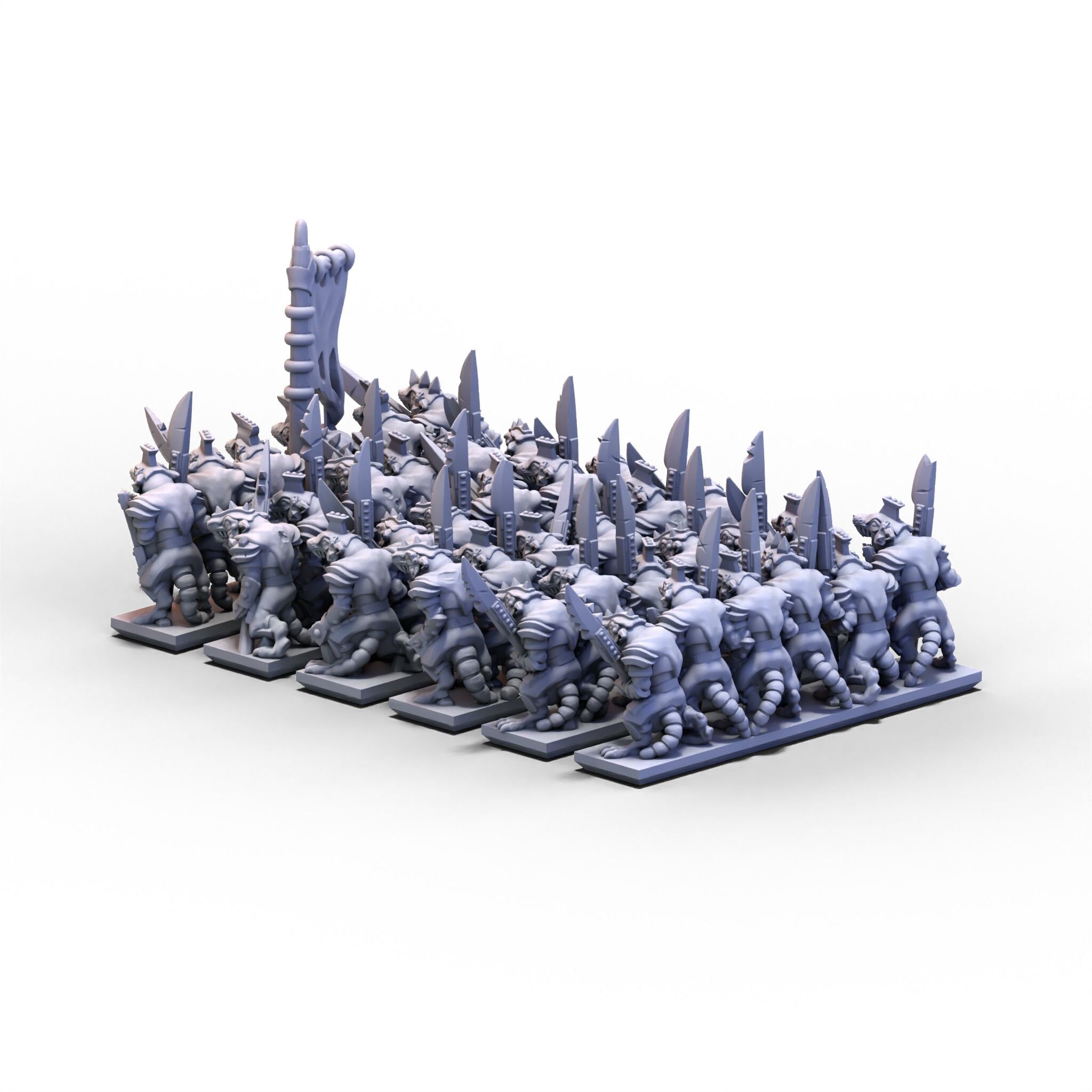 Vermin Clans Storm Rats Unit skaven Stormvermin 10 Mm - Etsy