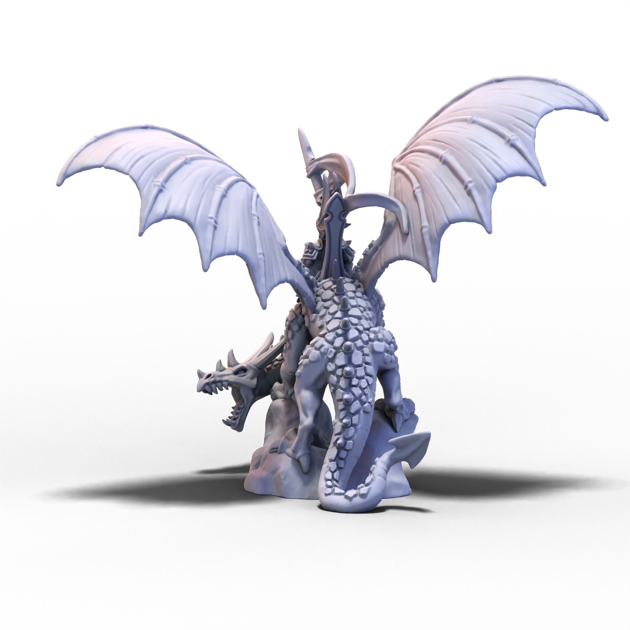 Noble Elves Dragon Rider 3 high Elves Dragon Rider 10 Mm Miniatures for ...