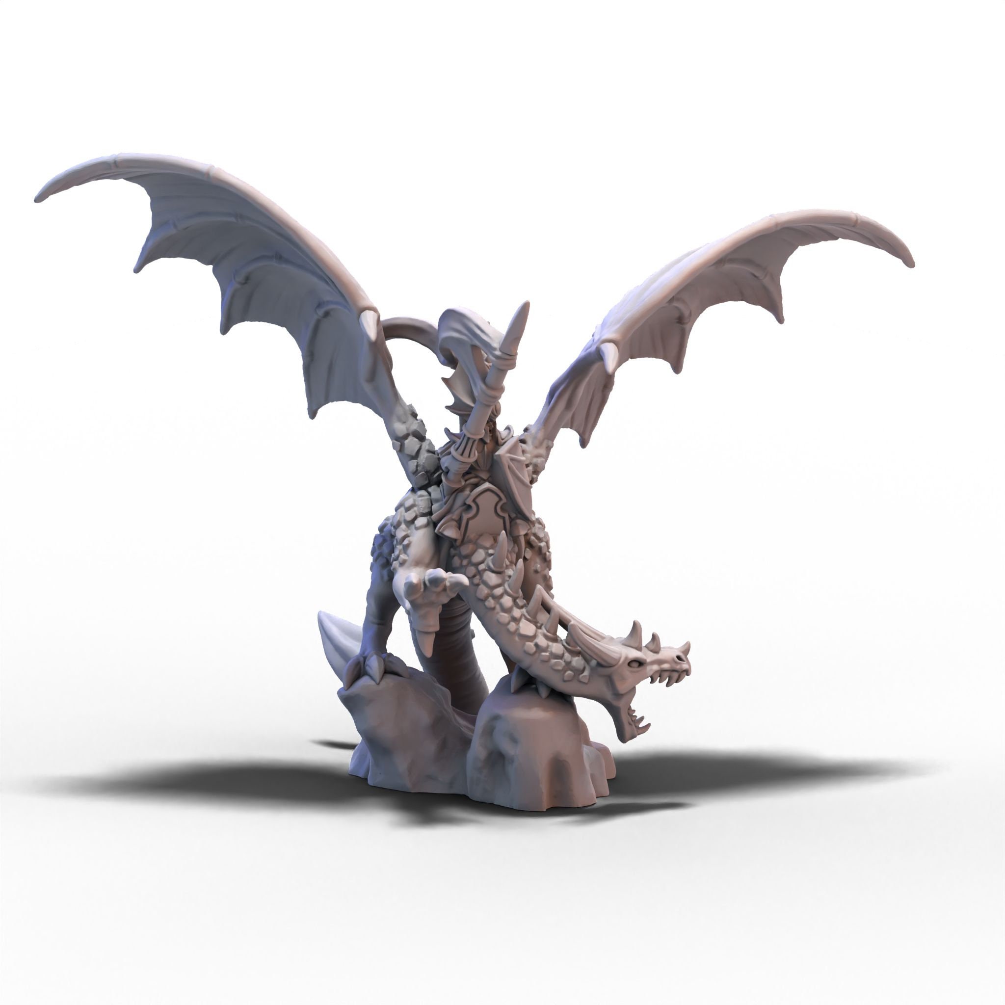 Noble Elves Dragon Rider 3 high Elves Dragon Rider 10 Mm Miniatures for ...