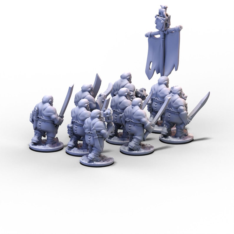 Ogres Bull Ogres Unit 1 ogre Kingdoms Bull Ogres 10 Mm Miniatures for ...