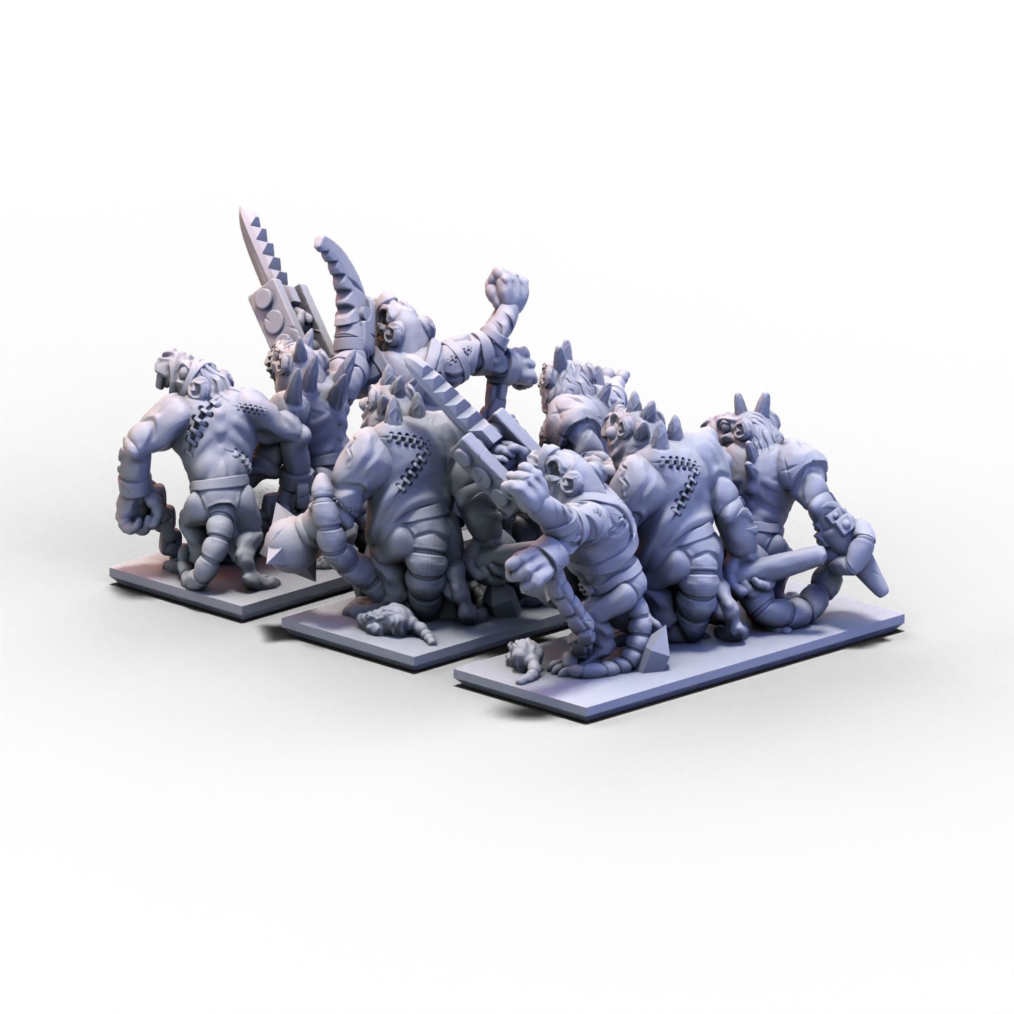 Vermin Clans Rat Ogres Unit skaven Rat Ogres 10 Mm Miniatures for ...