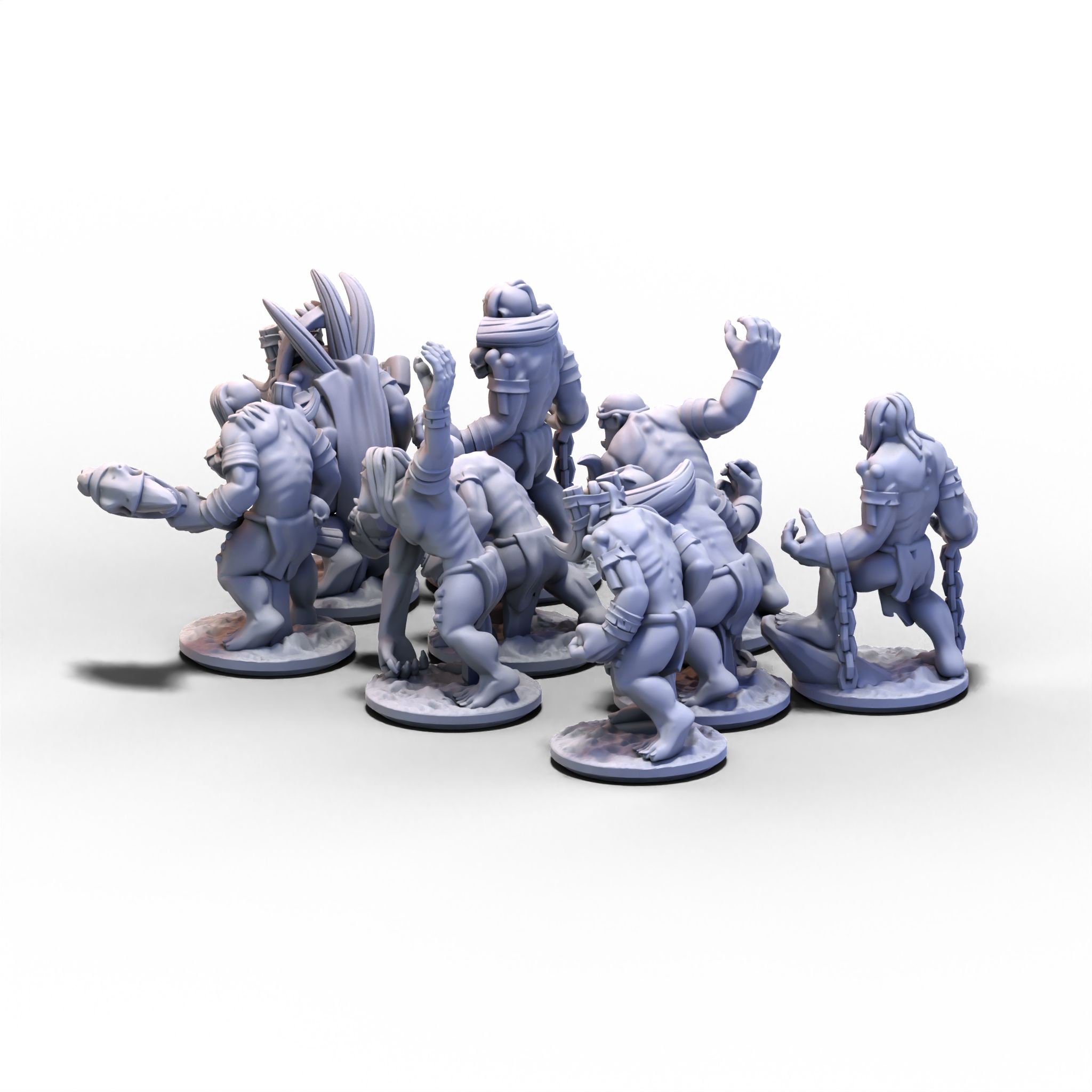 Ogres Gorgers Unit ogre Kingdoms Gorgers 10 Mm Miniatures for Warmaster ...