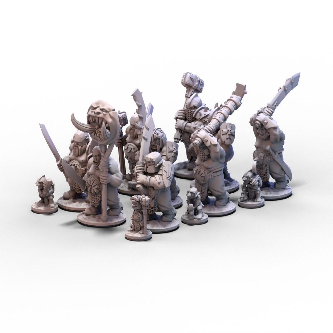 Ogres Ironguts Unit 1 ogre Kingdoms Ironguts 10 Mm Miniatures for ...