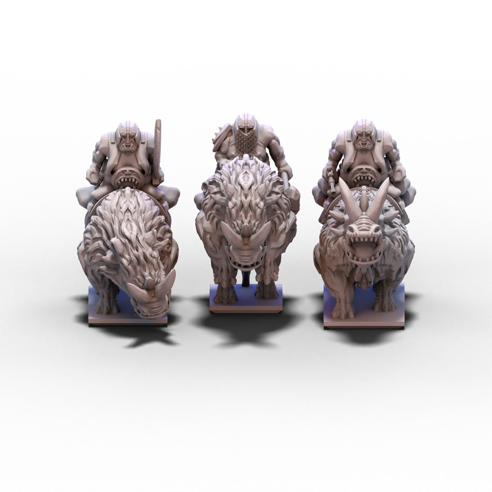 Ogres Rhino Riders Unit ogre Kingdoms Rhinox Riders 10 Mm Miniatures ...