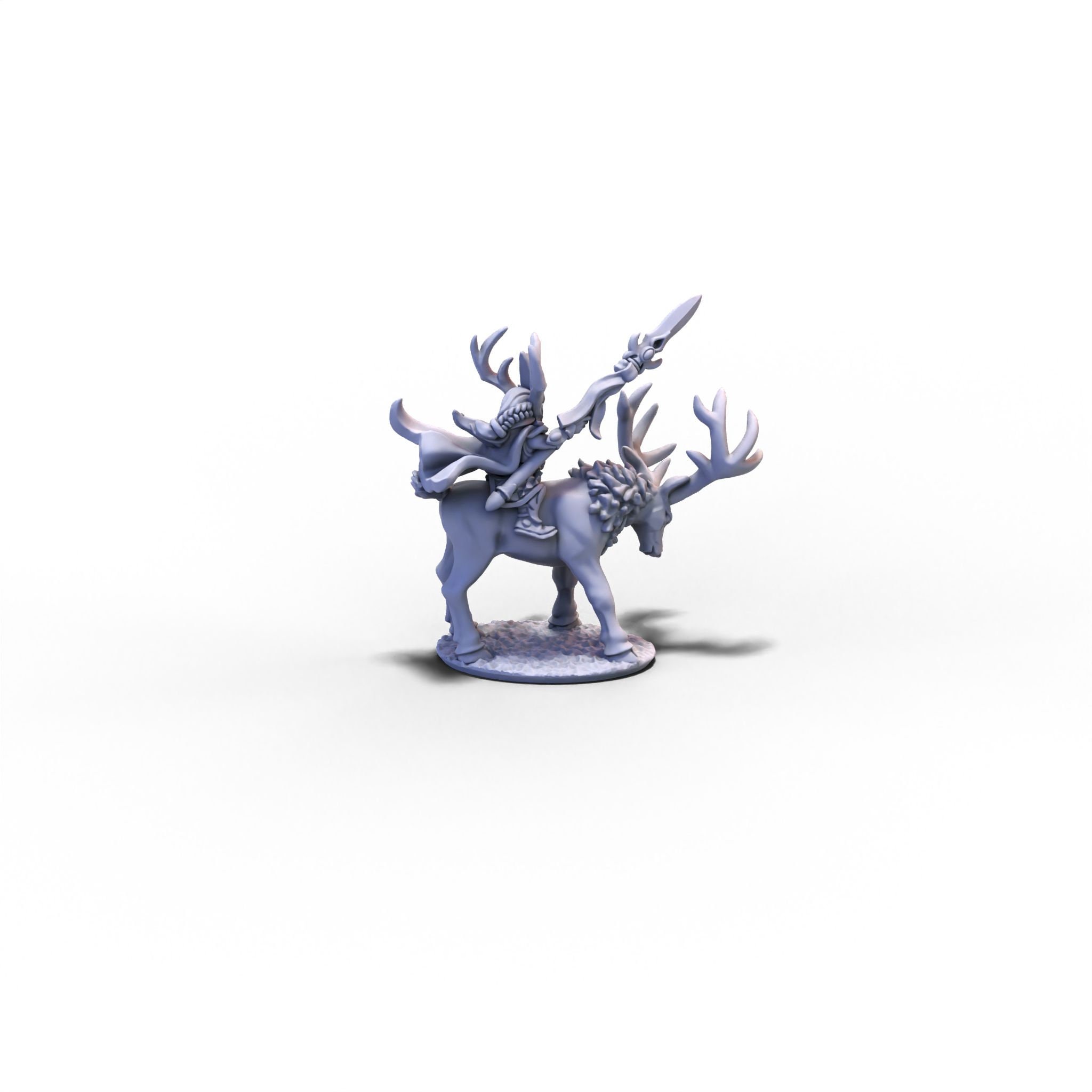 Wood Elves Stag Rider Hero wood Elves Giant Stag - Etsy