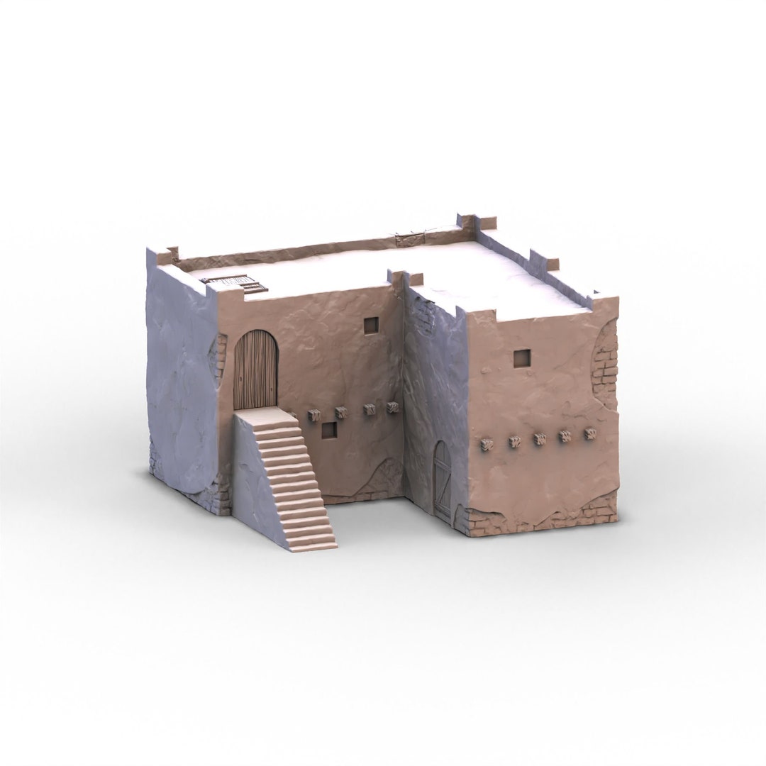 Nhekahara Common House 4 10 Mm Scenery for Warmaster and Other Tabletop ...