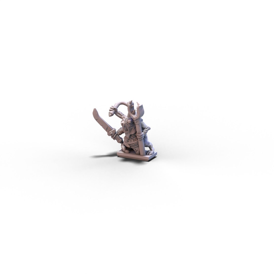 Vermin Clans Unclean skaven Hero 10 Mm Miniatures for Warmaster and ...