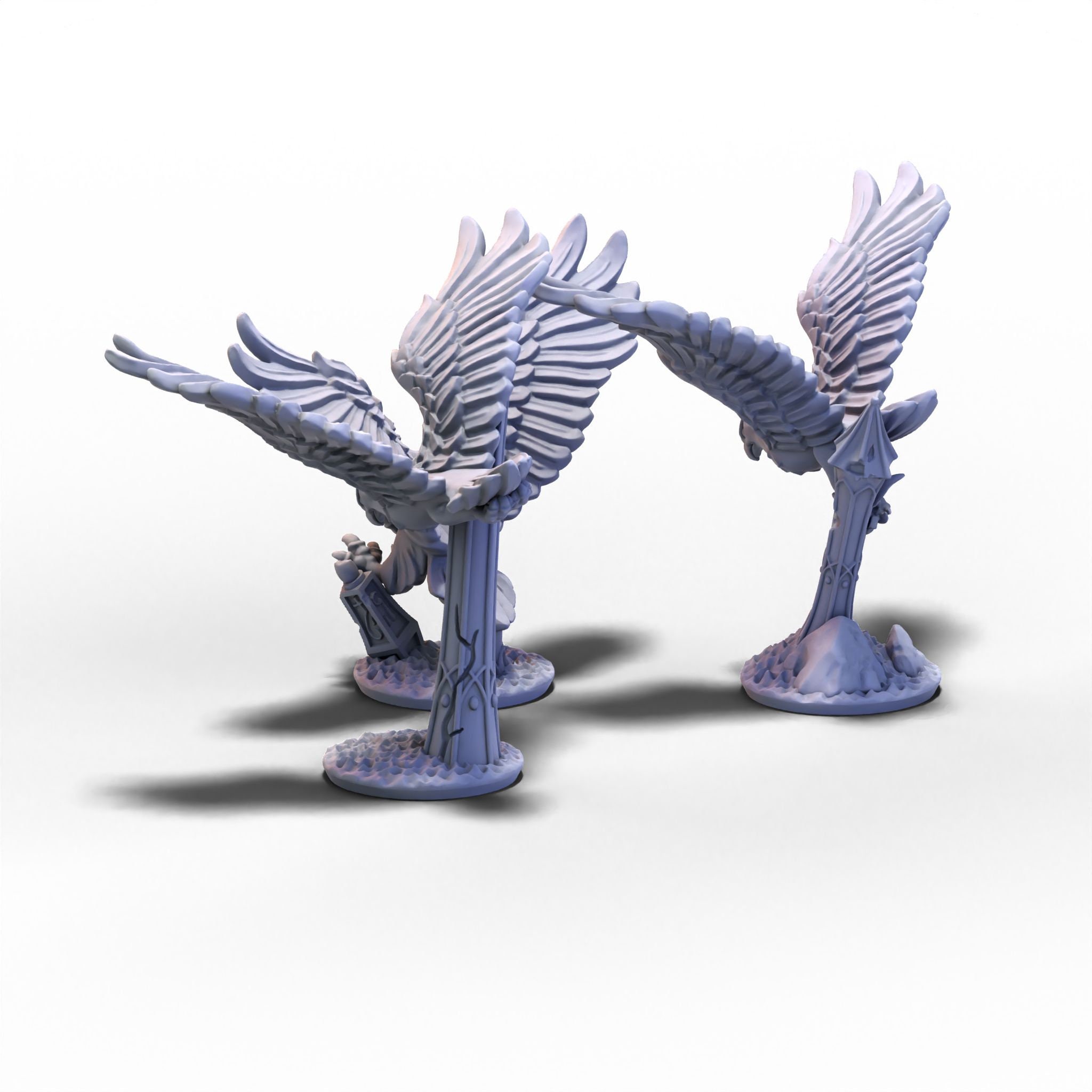 Noble Elves Eagles Unit high Elves Giant Eagles 10 Mm Miniatures for ...