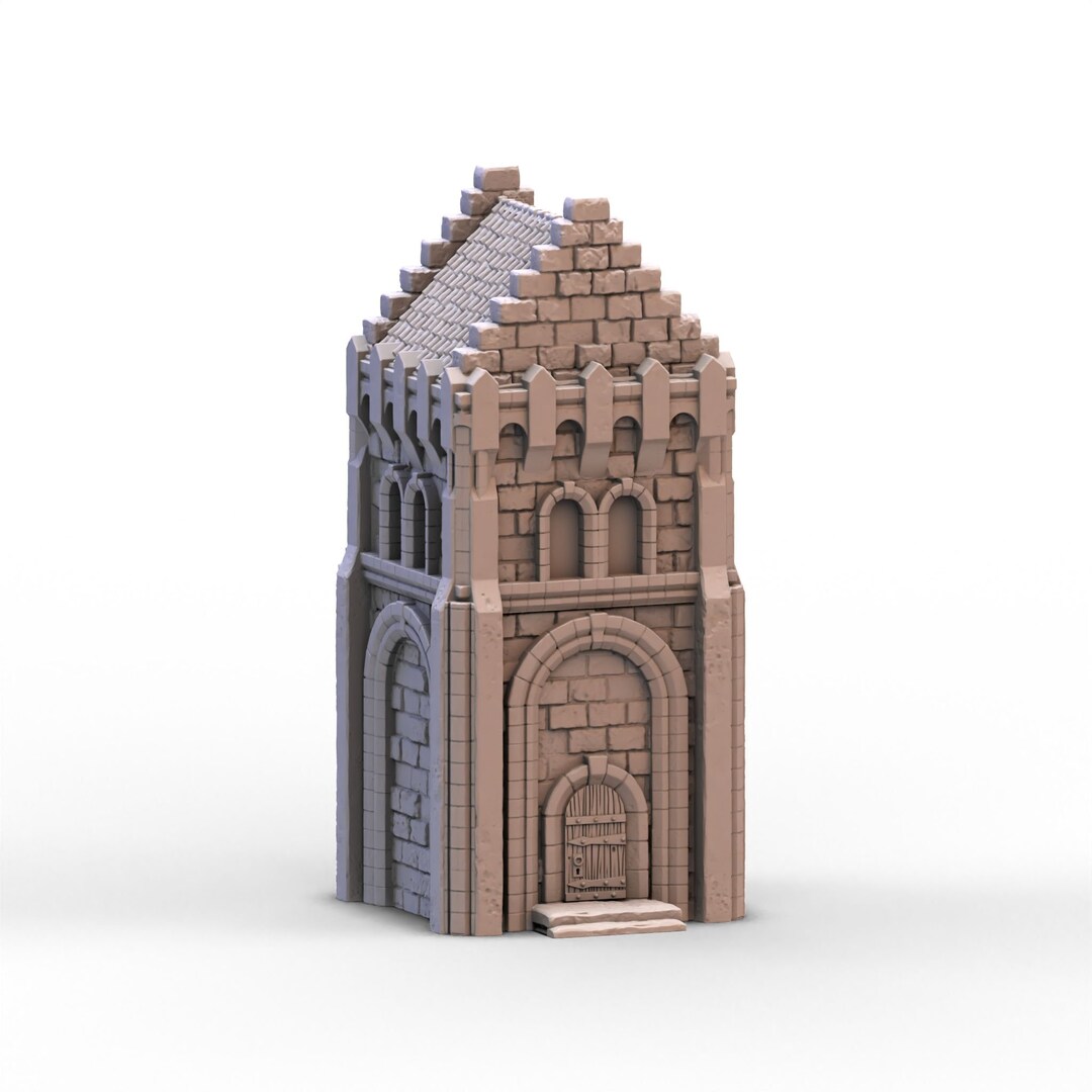 Arkenfel Ivory Citadel Tower 2 V1 10 Mm Scenery for Warmaster and Other ...