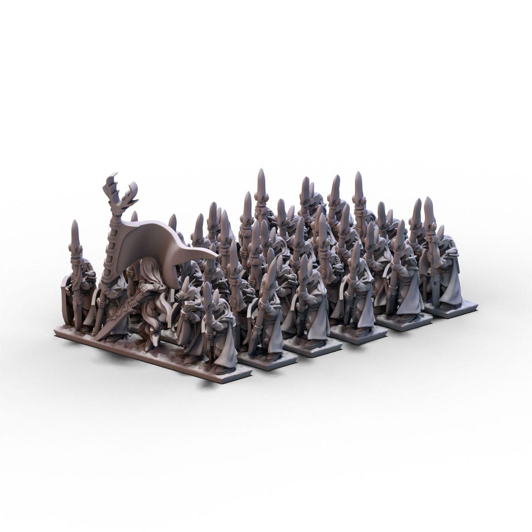 Wood Elves | Spears V2 Unit 2 | 10mm/15mm - Etsy
