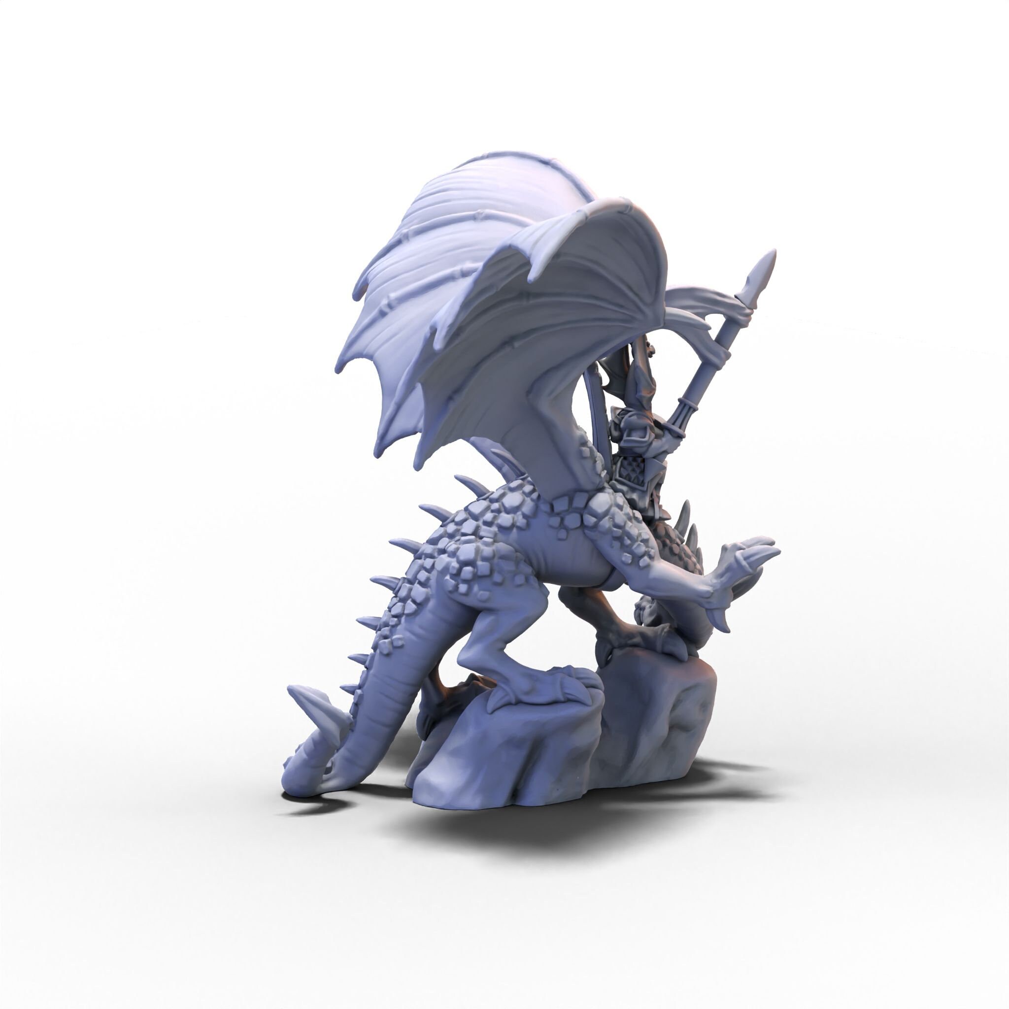 Noble Elves Dragon Rider 3 high Elves Dragon Rider 10 Mm Miniatures for ...