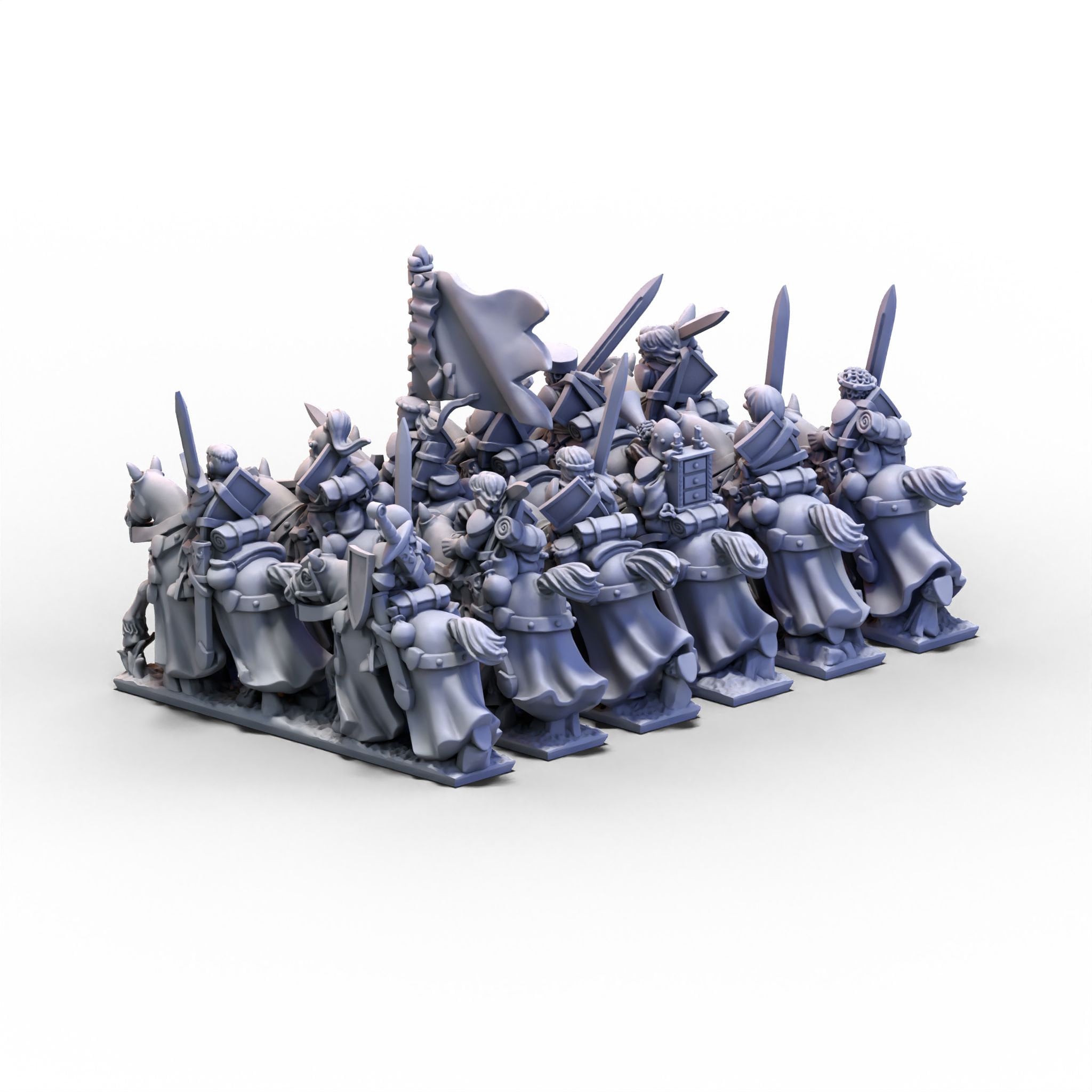 Chivalric Knights Veteran Knights Unit 2 bretonnia Grail Knights 10 Mm ...