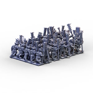 Reptilians Palace Guard Unit 2 lizardmen Temple Guard 10 Mm Miniatures ...