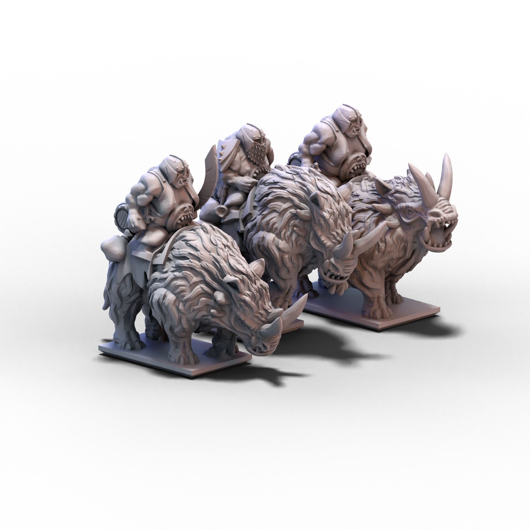 Ogres Rhino Riders Unit ogre Kingdoms Rhinox Riders 10 Mm Miniatures ...