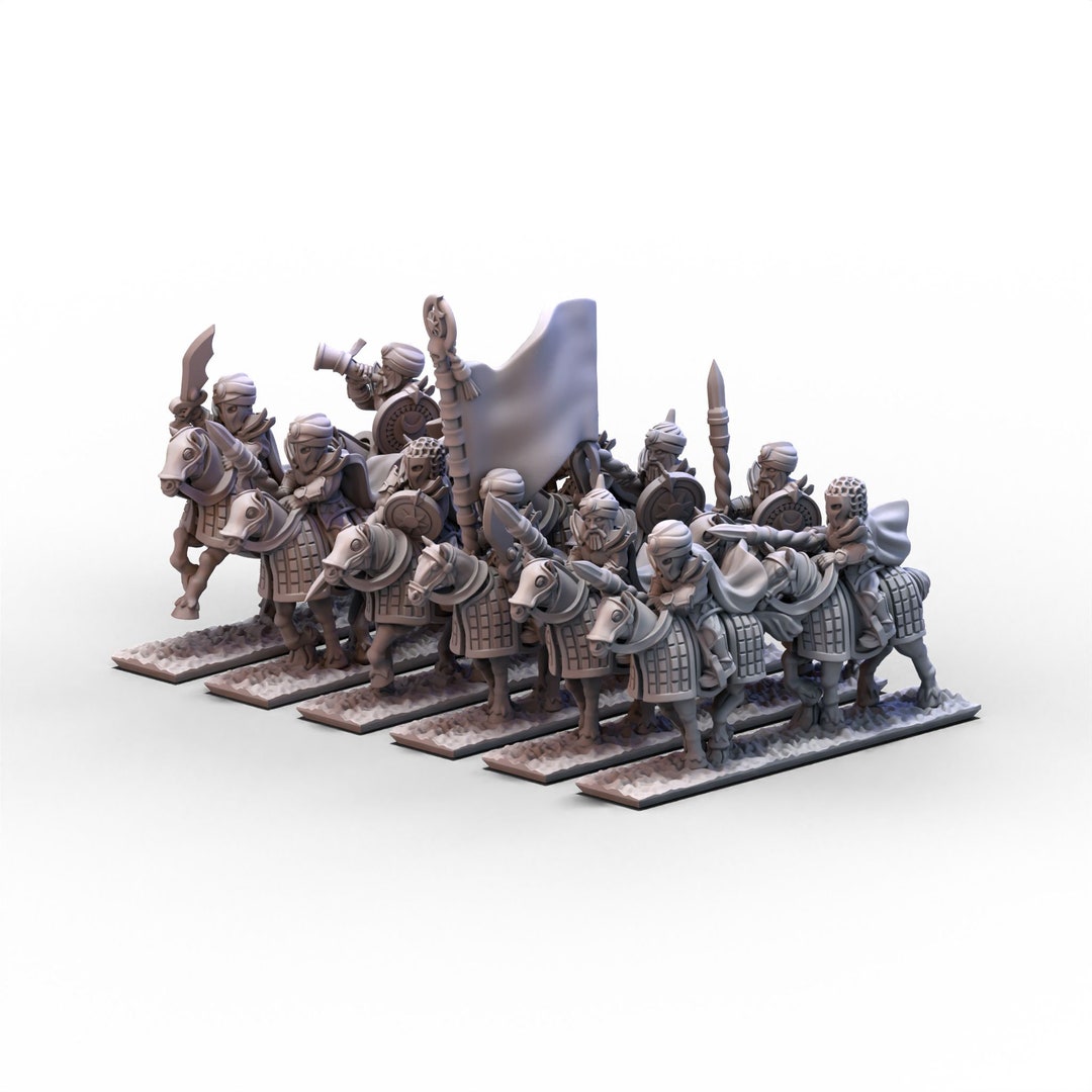 Araby Knights Unit 1 10 Mm Miniatures for Warmaster and Other Tabletop ...