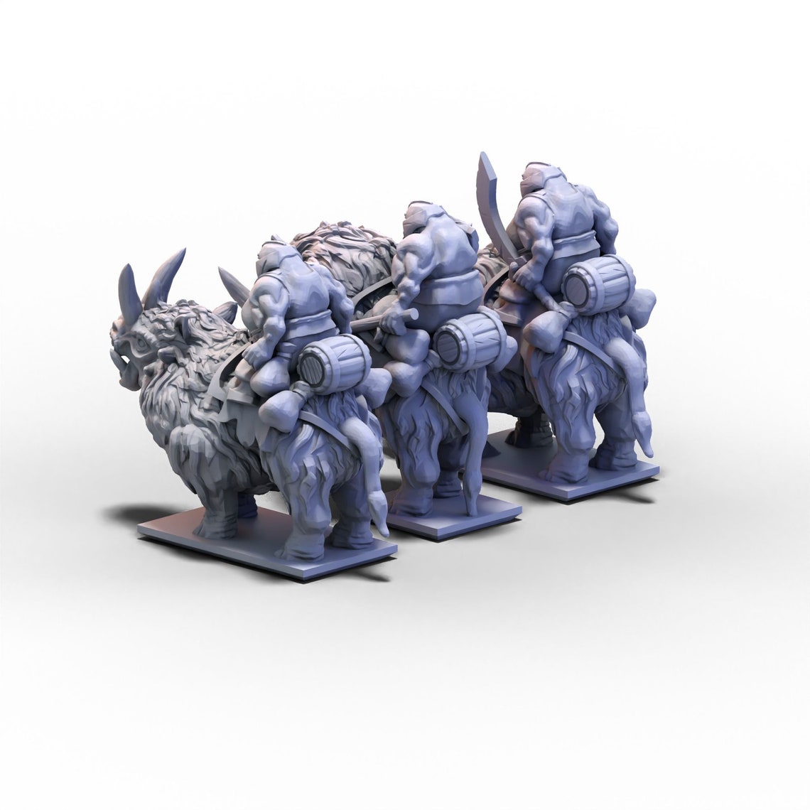 Ogres Rhino Riders Unit ogre Kingdoms Rhinox Riders 10 Mm Miniatures ...