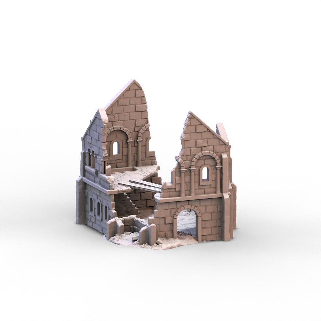 Arkenfel House 4 Ruins 10 Mm Scenery for Warmaster and Other Tabletop ...