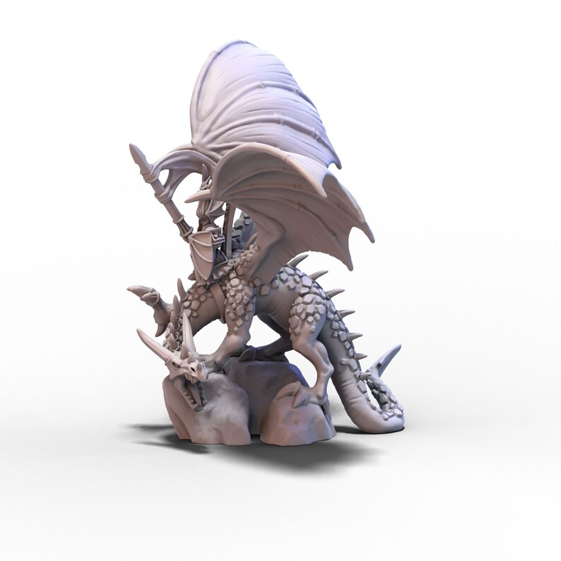 Noble Elves Dragon Rider 3 high Elves Dragon Rider 10 Mm Miniatures for ...