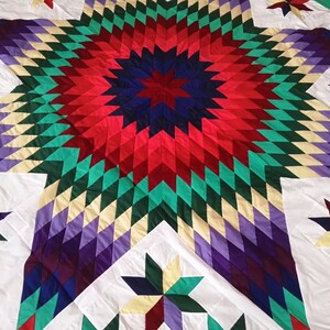 Queen Size Star Quilt Top170a - Etsy