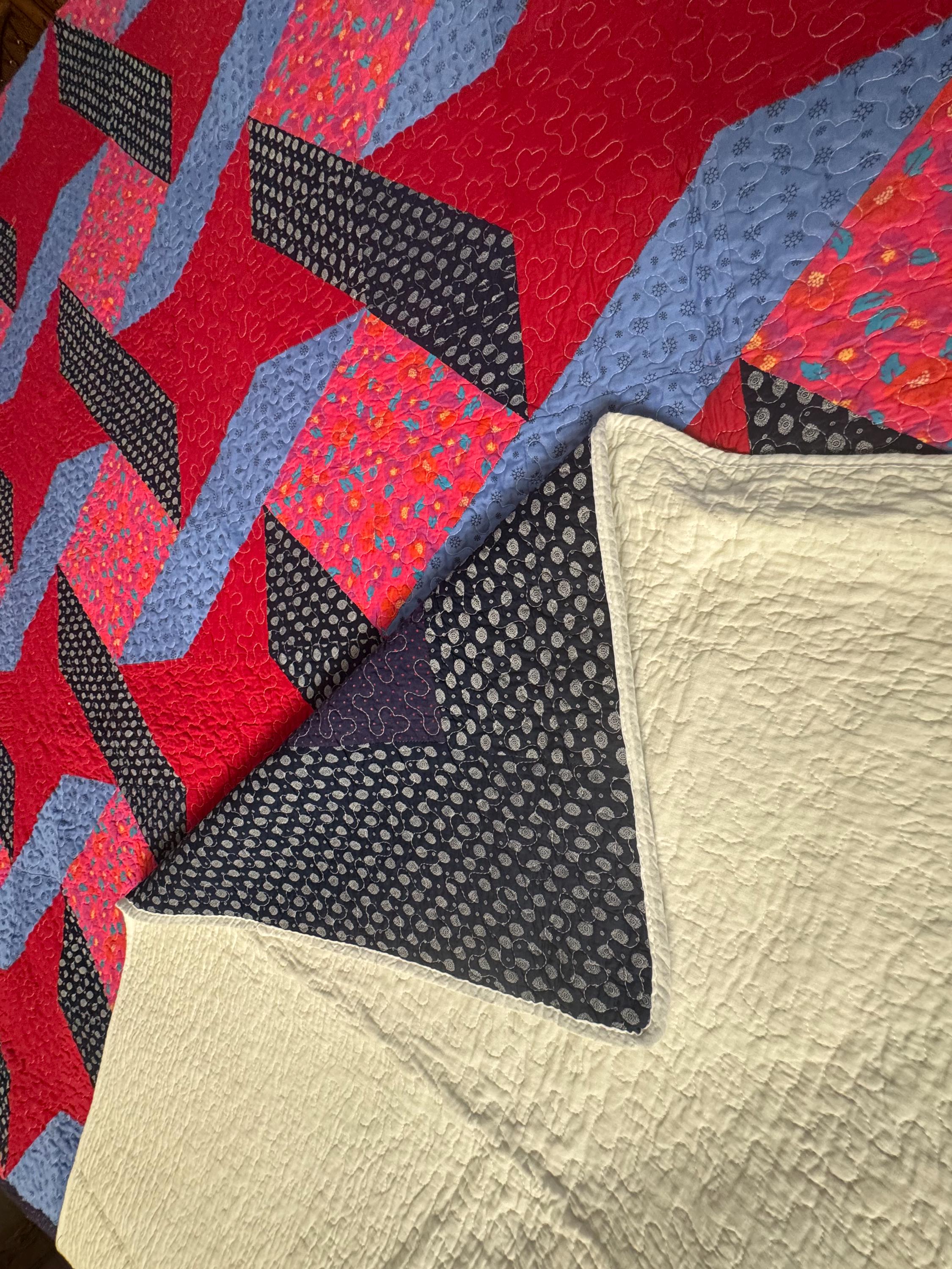 Machine Pieced and Quilted King Size Complete Quilt#6a-1-2 - Etsy