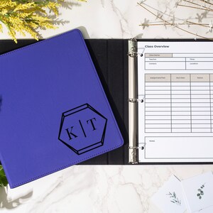 Custom Student Planner Binder, College Student Gift, 3 Ring Binder ...