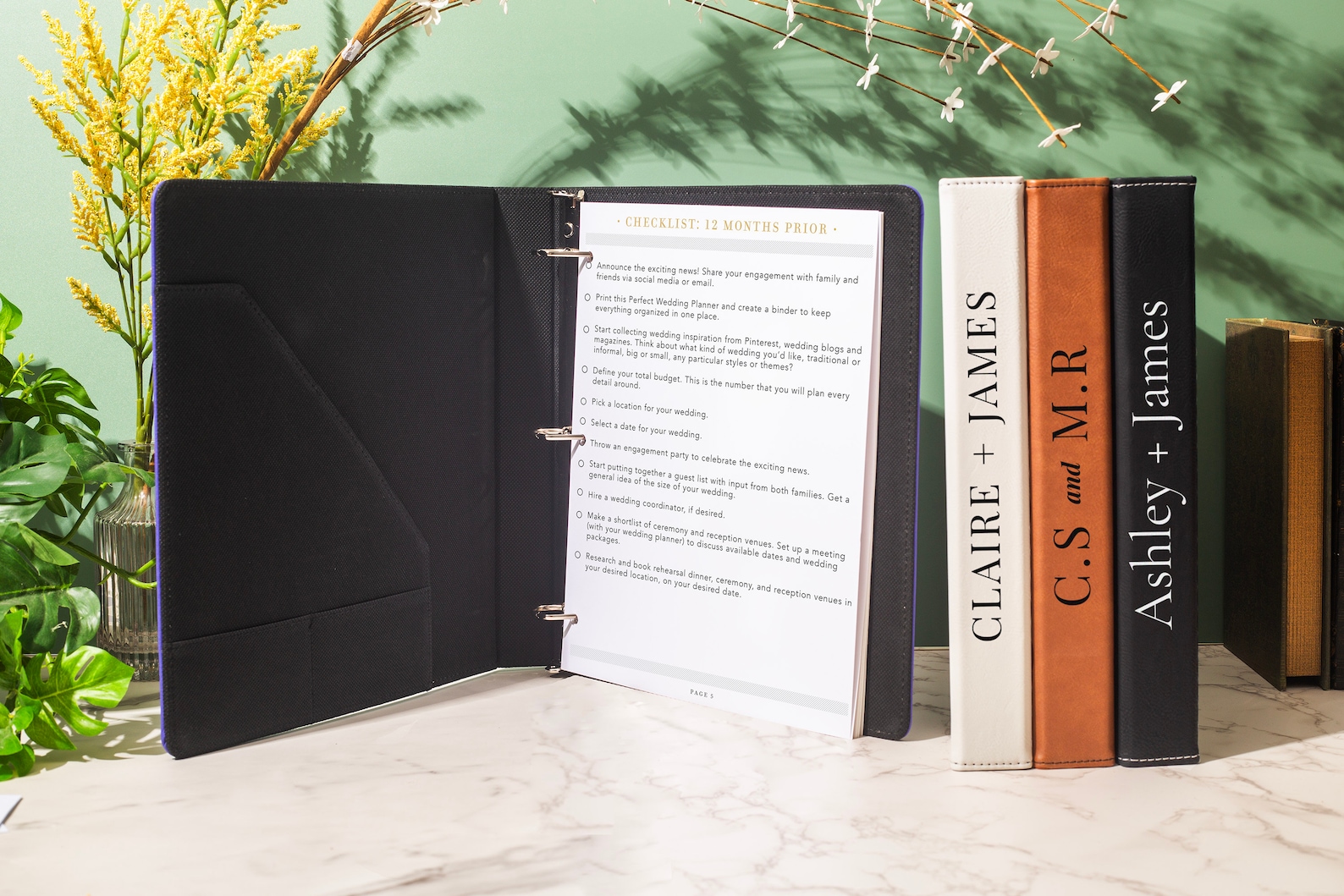 Personalized Wedding Planner, 3-ring Binder Wedding Planner, Custom ...